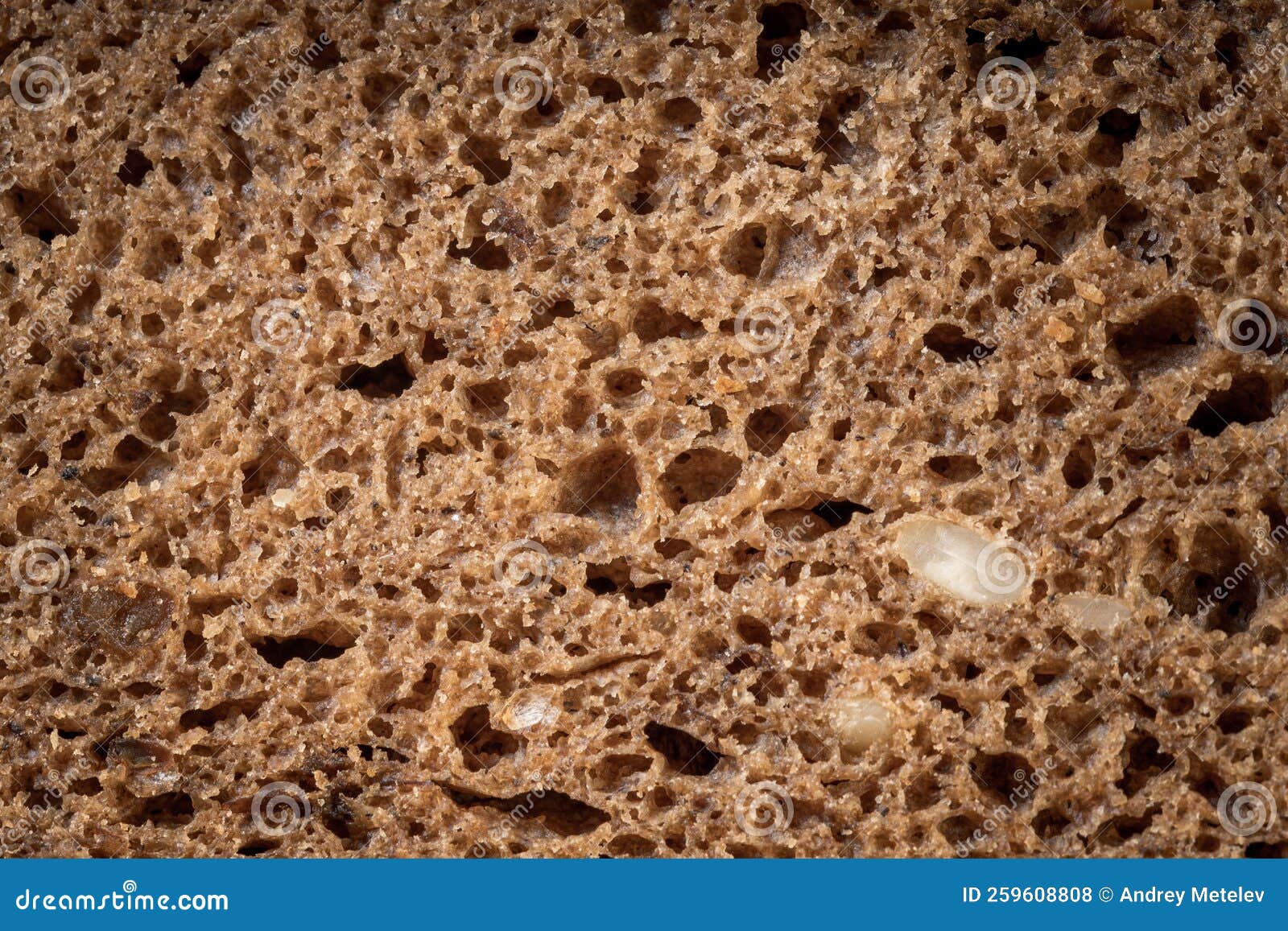 Macro Texture of the Bread Surface with Large Pores Stock Photo - Image ...