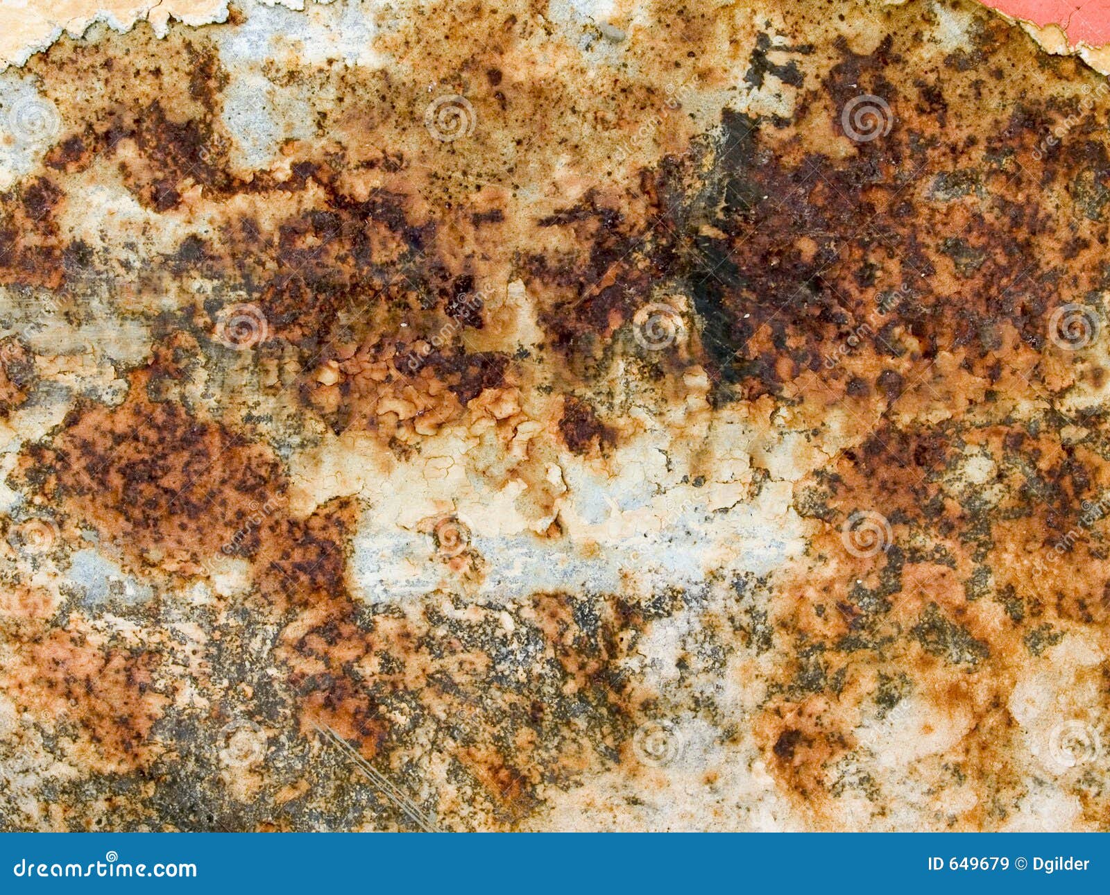 Macro Texture - Metal - Rust and Peeling Paint Stock Image - Image of ...