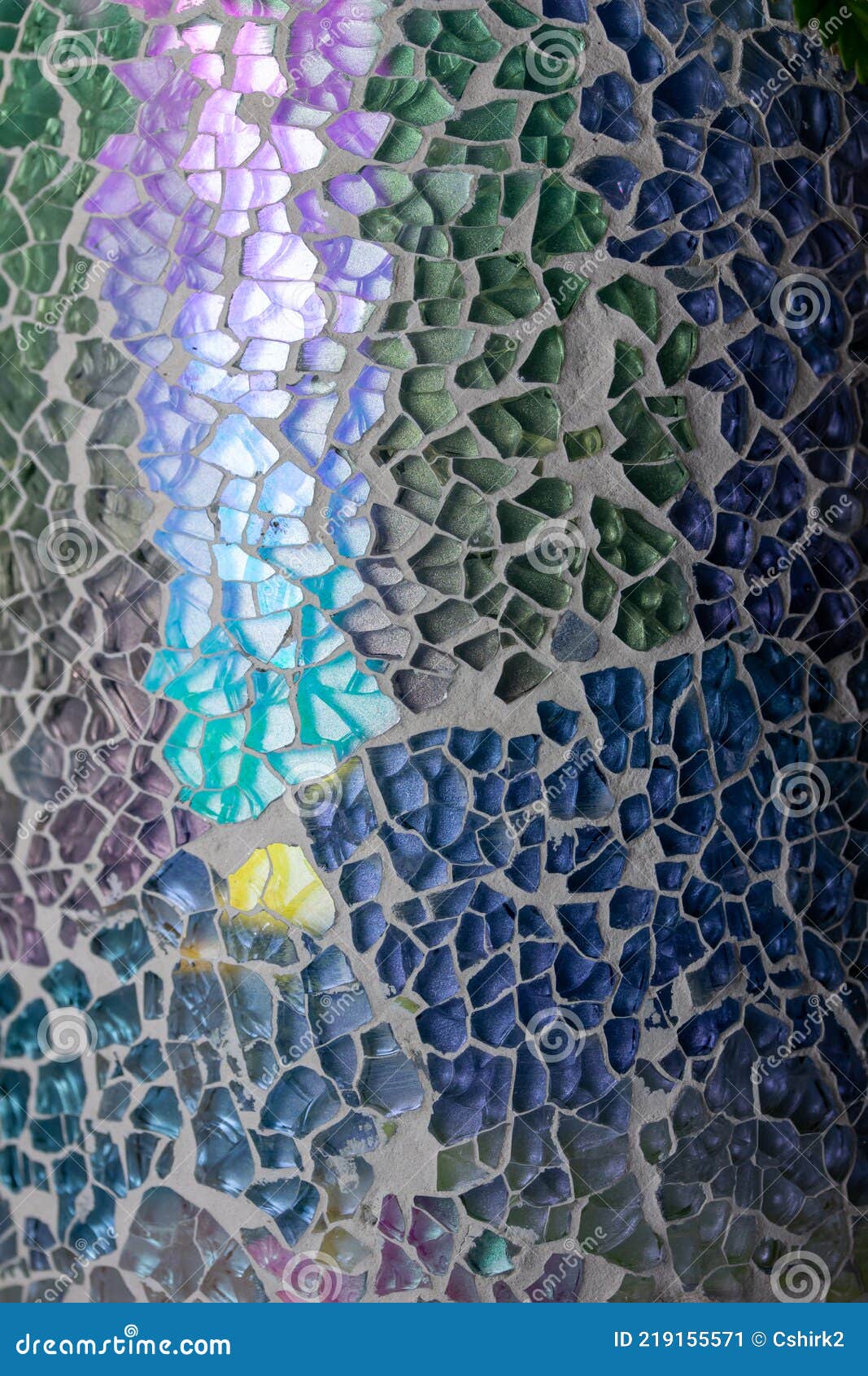 Macro Texture of a Mosaic Pattern of Colored Glass Pieces in Ceramic ...
