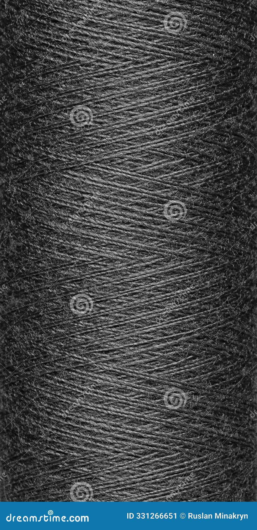 Macro Texture of a Skein of Black Sewing Thread Stock Image - Image of ...