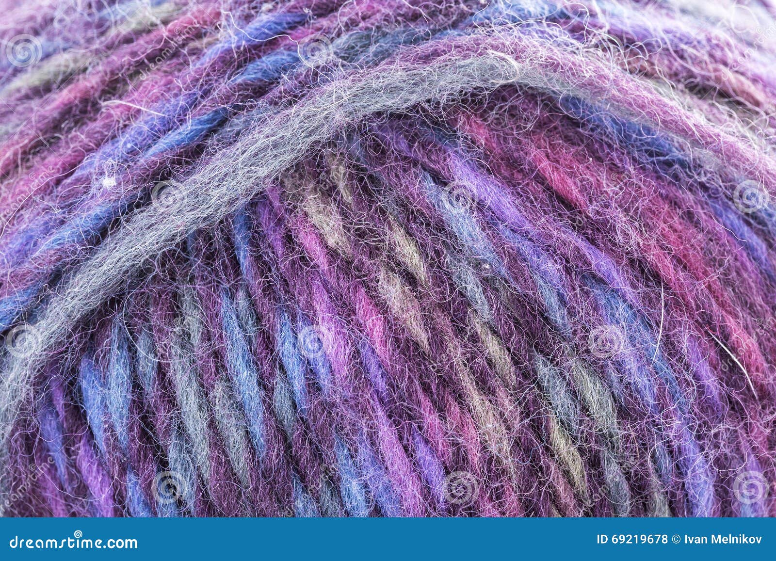 Macro Textured Color Wool Yarn Thread Stock Photo - Image of background ...
