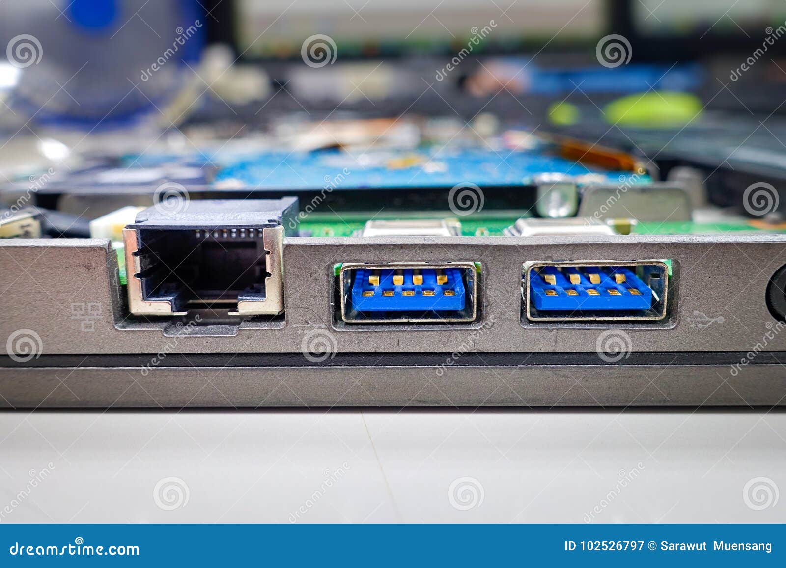 Macro of USB 3.0 stock image. Image of technology, circuit - 102526797