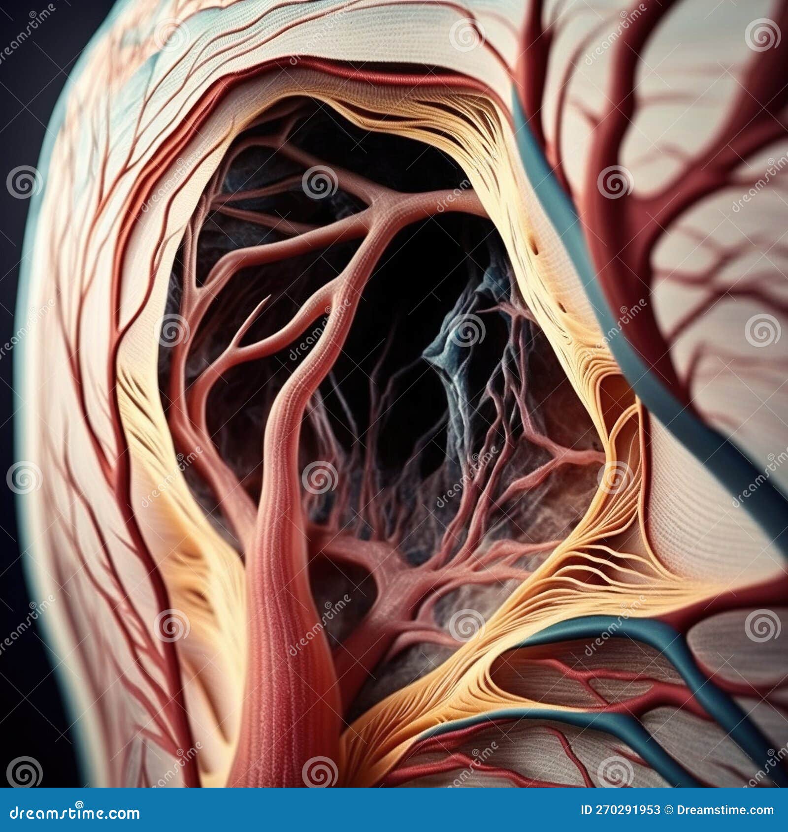 Macro Veins Tissues Stock Photography | CartoonDealer.com #270291968