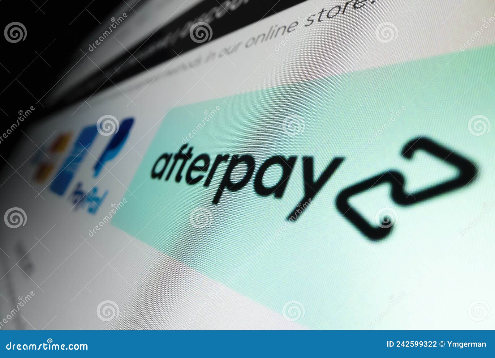 Macro View of Afterpay Logo on Website Editorial Photography - Image of ...