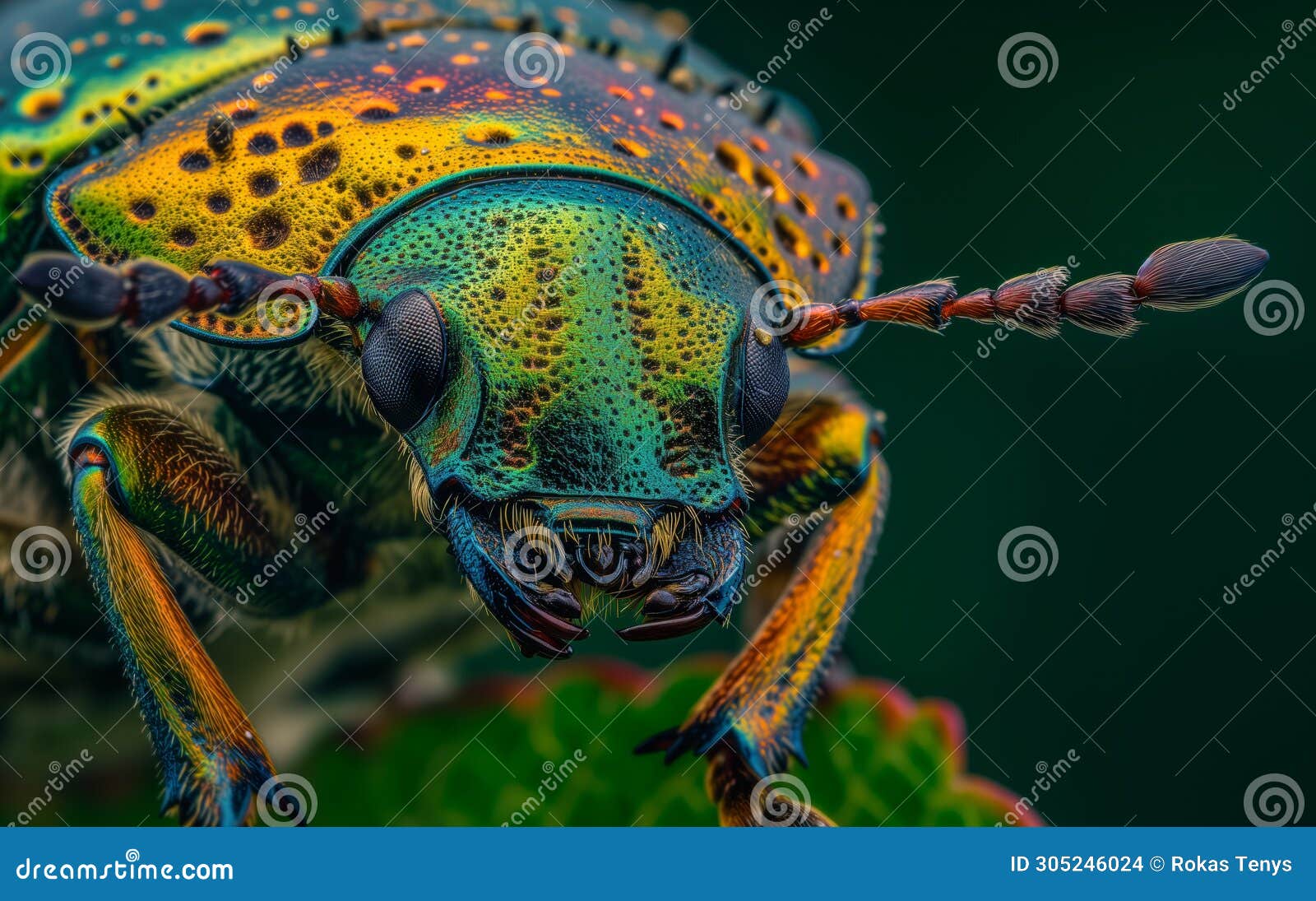 Macro View of Beetle Insect Stock Photo - Image of insect, wildlife ...