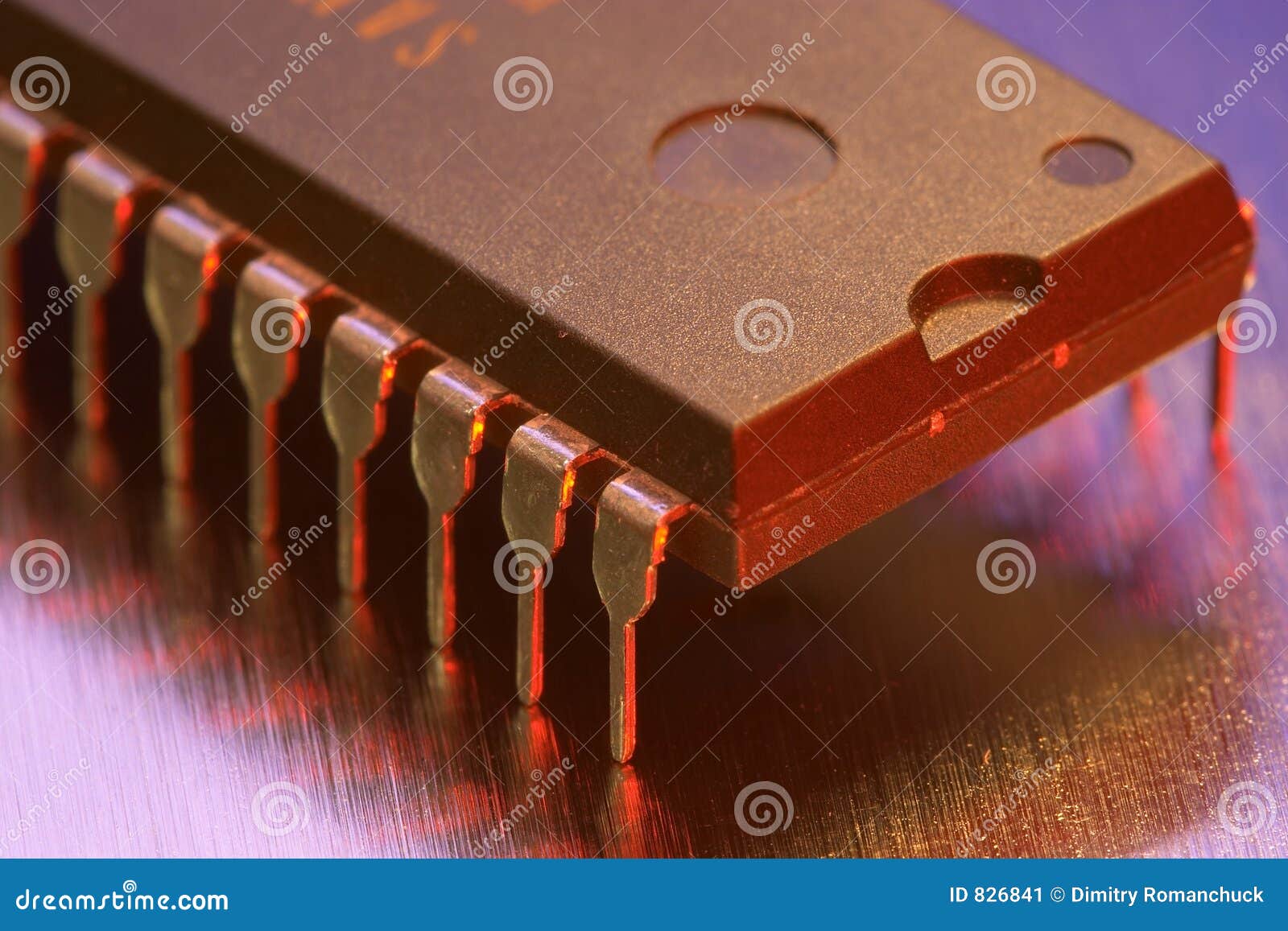 Macro View of a Computer Chip Stock Image - Image of computer, micro ...