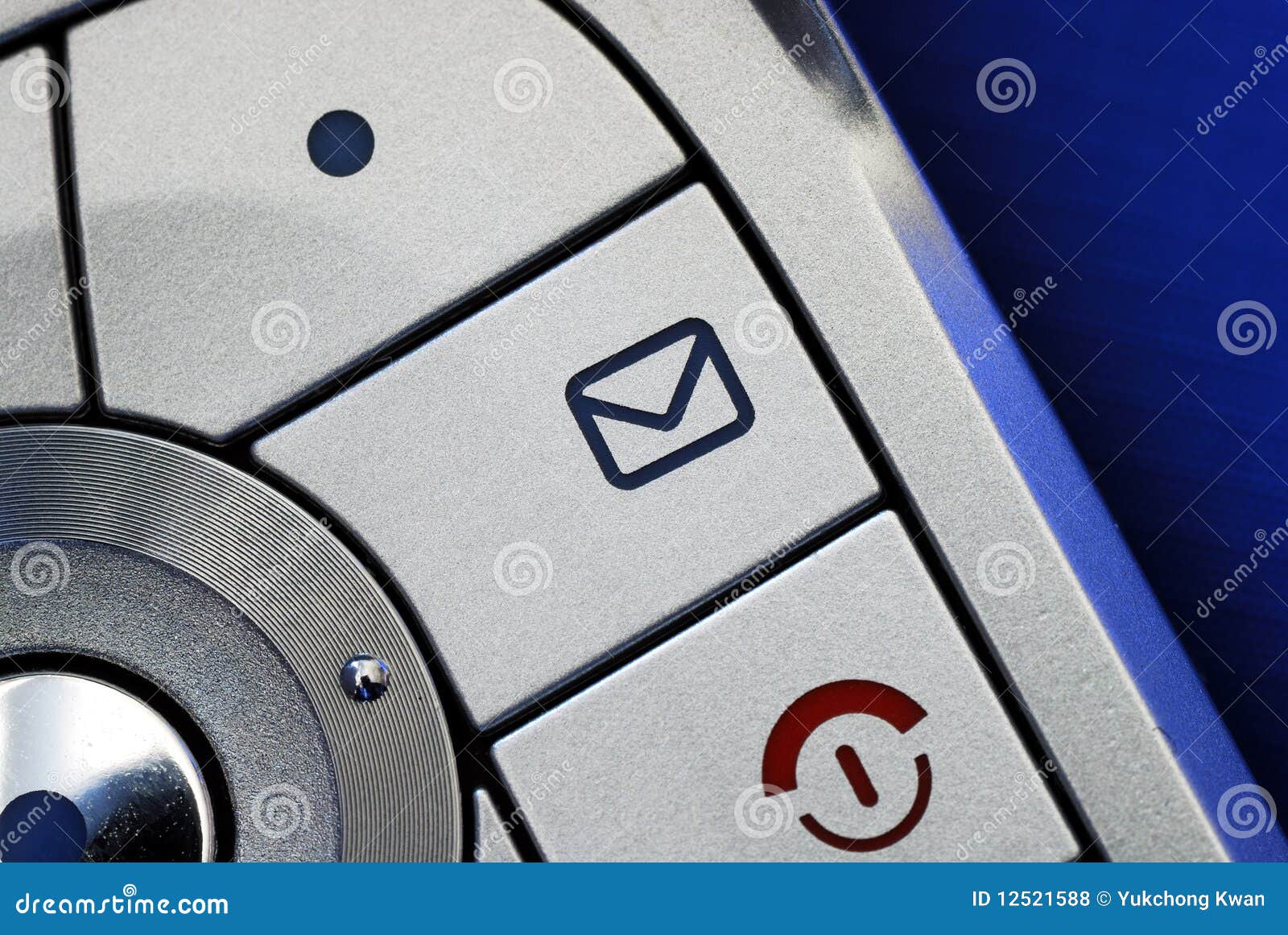 Macro View of the Email Symbol in the Mobile Phone Stock Photo - Image ...