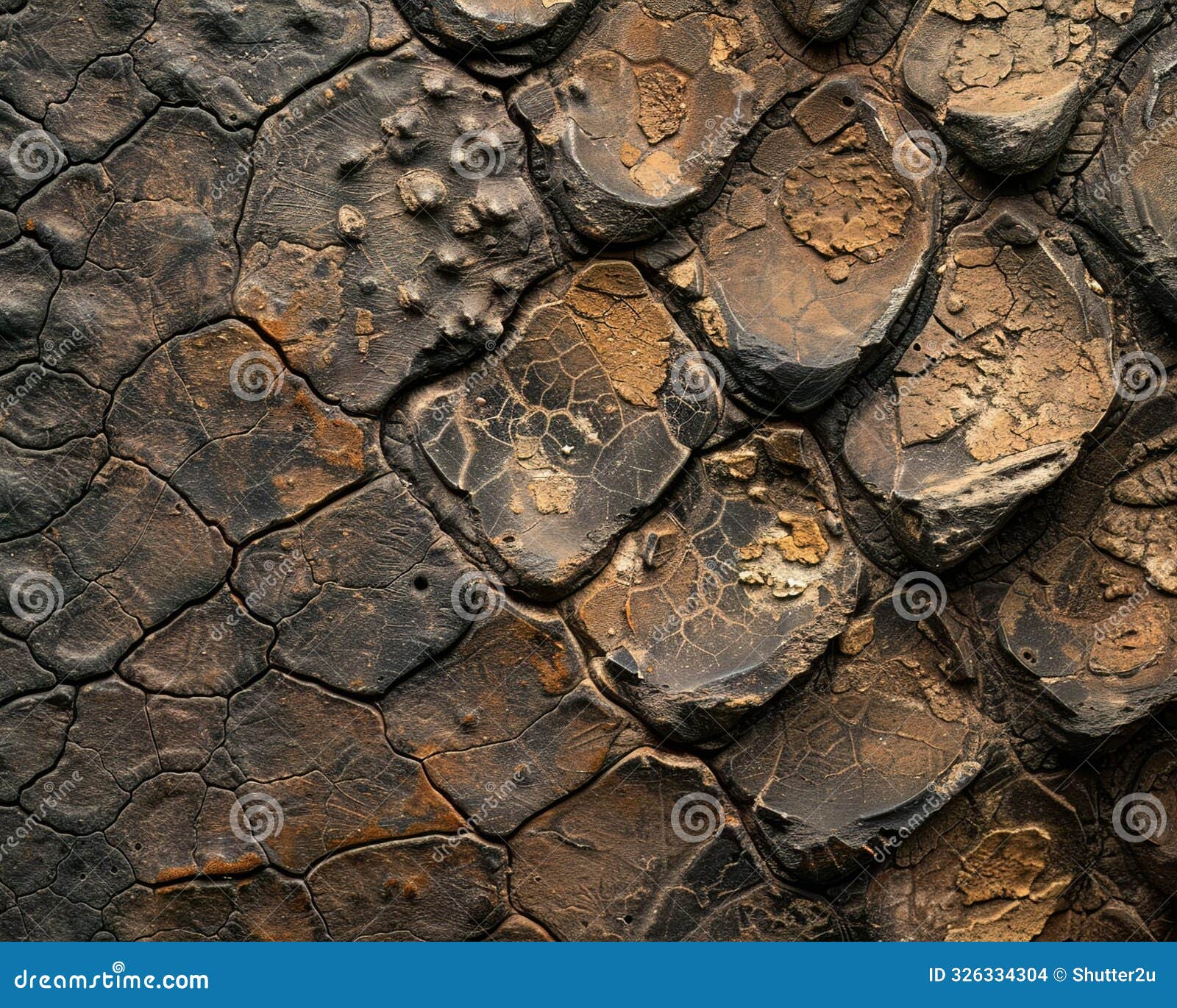 Dinosaur Skin Texture In Watercolor Illustration Royalty-Free Cartoon ...