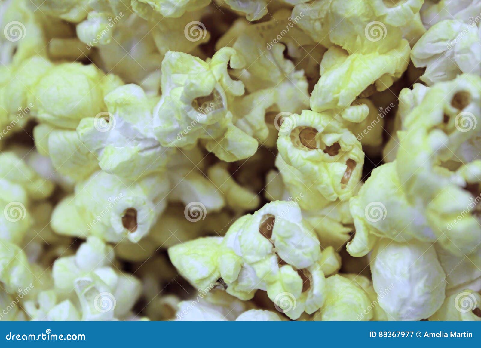 Macro View of Fresh Buttery Popcorn Stock Image - Image of canola, corn ...
