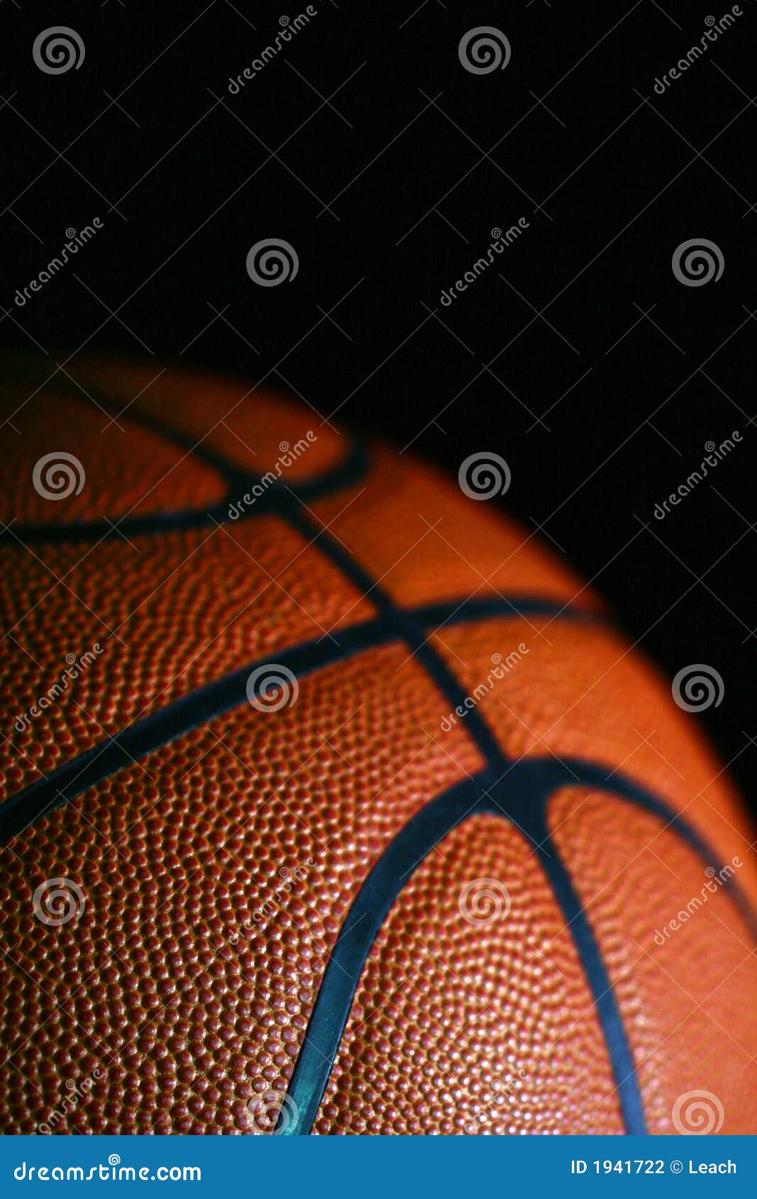 Macro View of Leather Basketball Stock Photo - Image of bump, dimples ...