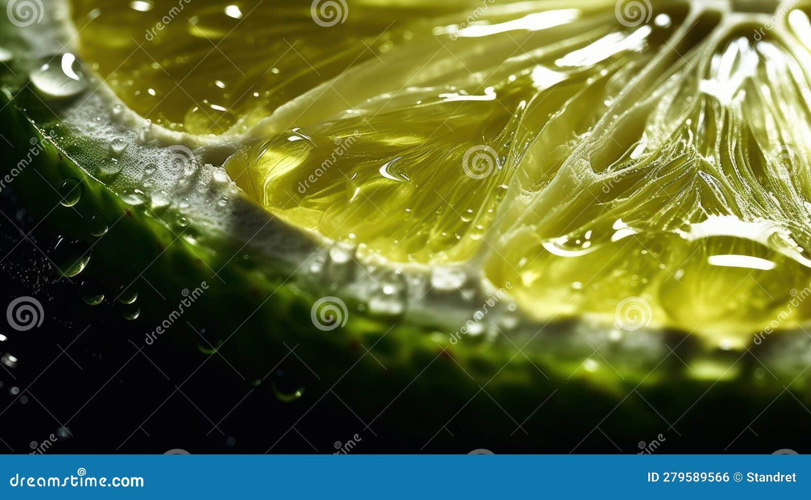 Macro View of Lime Fruit. Beautiful Illustration Picture Stock ...