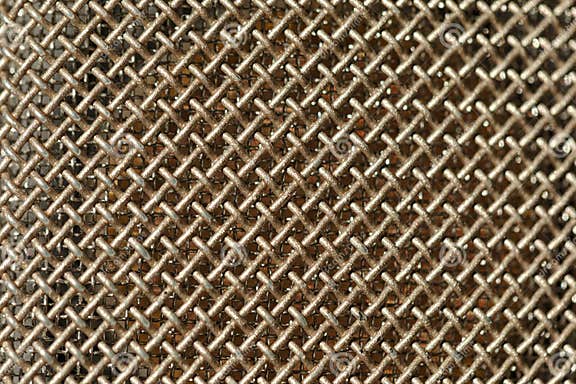 Macro View of a Metallic Mesh or Grid Stock Photo - Image of wallpaper ...