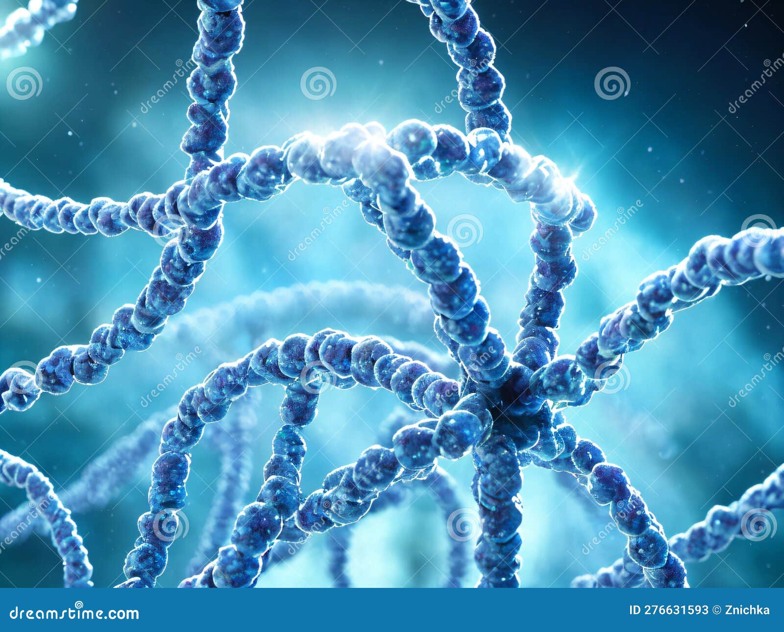 Detailed View of Microscopic Biology-themed Strains, Resembling Cell ...