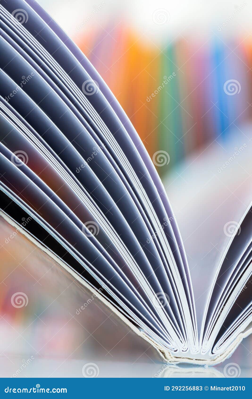 Open Book Pages with Colorful Toned Background Stock Image - Image of ...