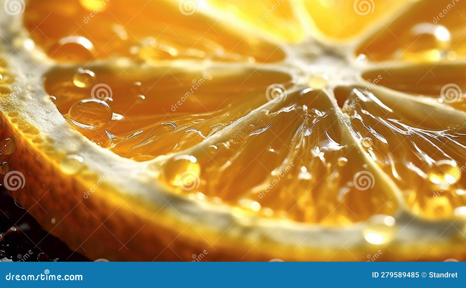Macro View of Orange Fruit. Beautiful Illustration Picture Stock ...