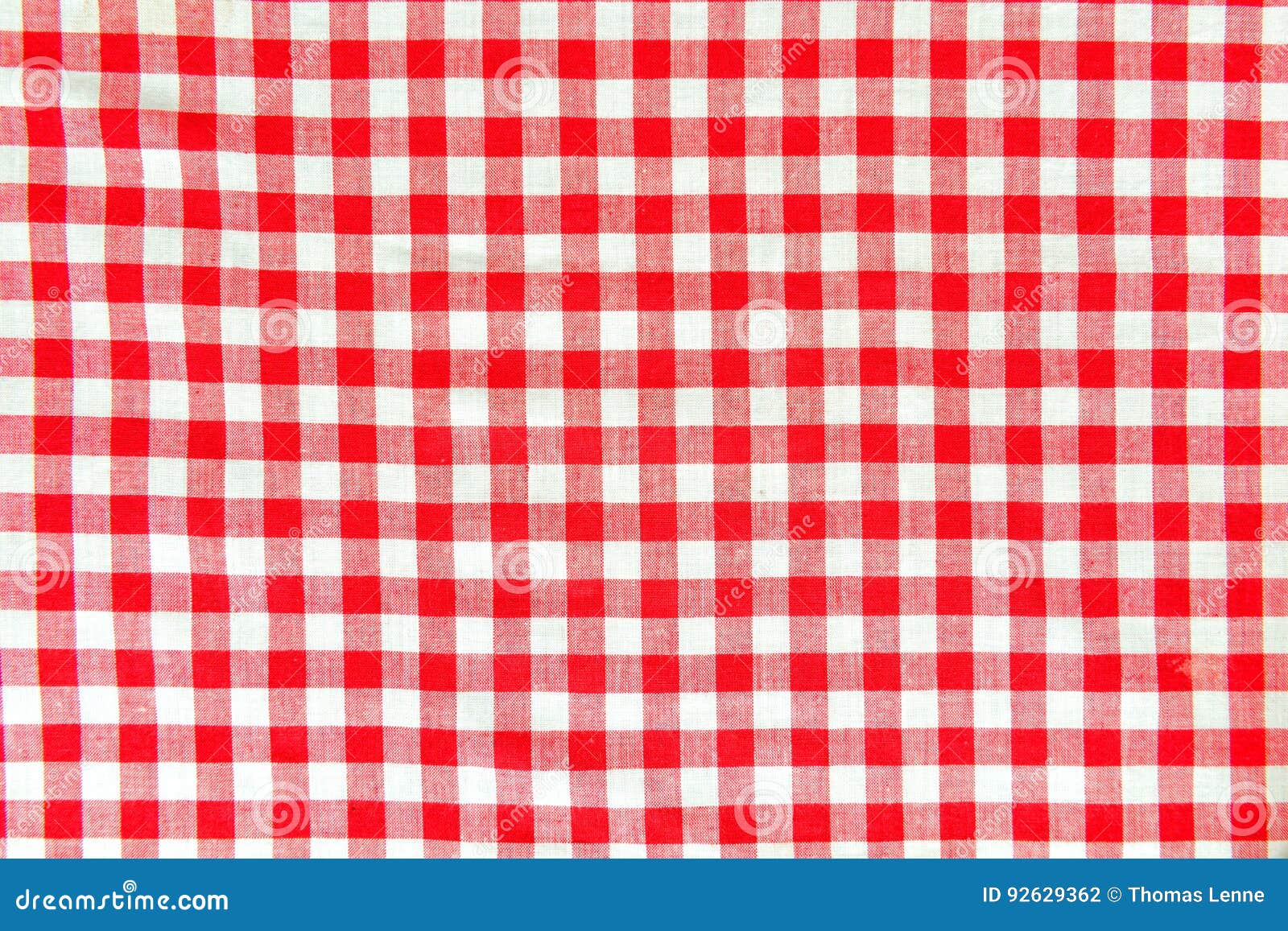 Macro View of Red and White Vichy Pattern Stock Photo - Image of ...