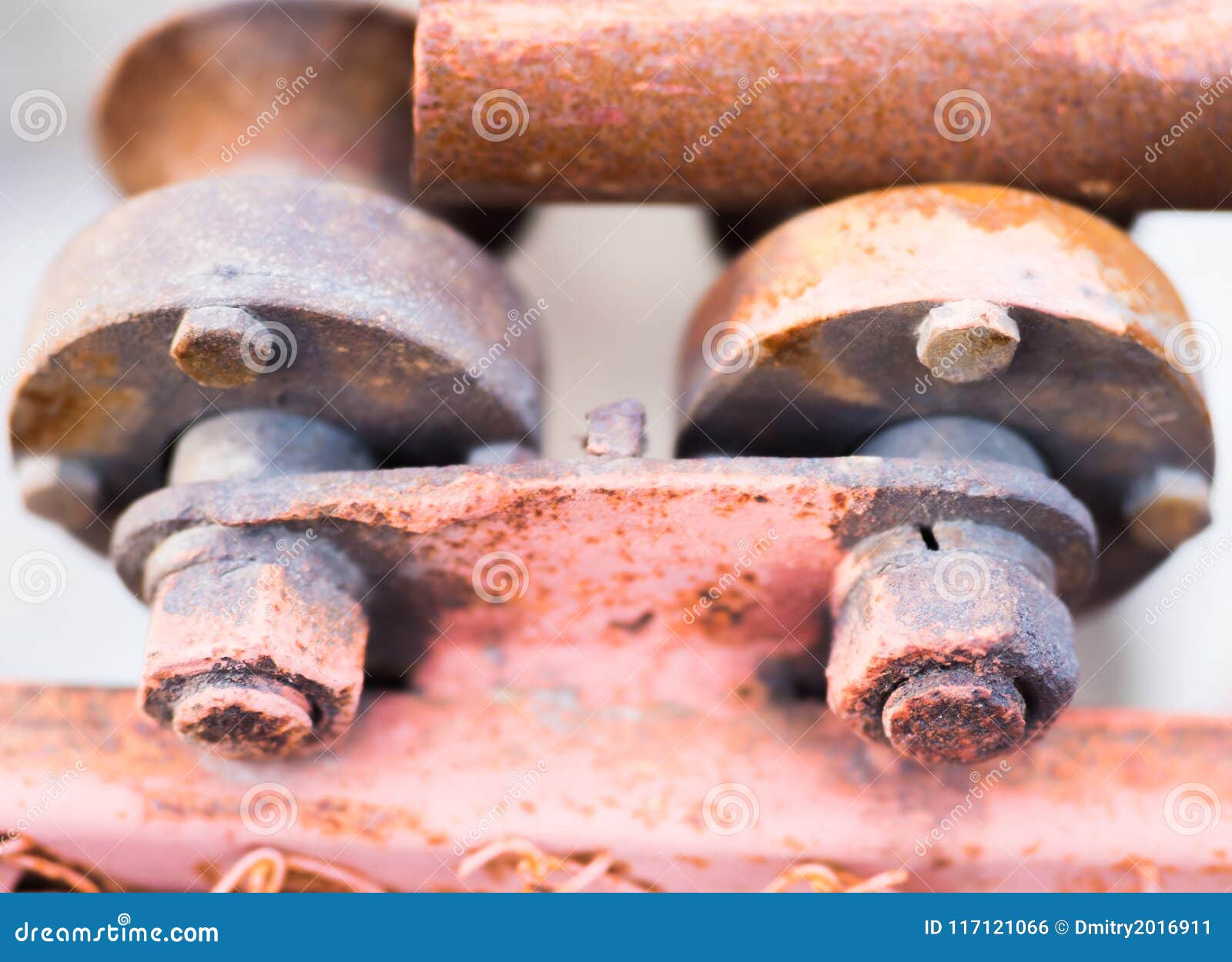Macro View of a Rusty Object. Detail of a Metallic Old Machinary ...