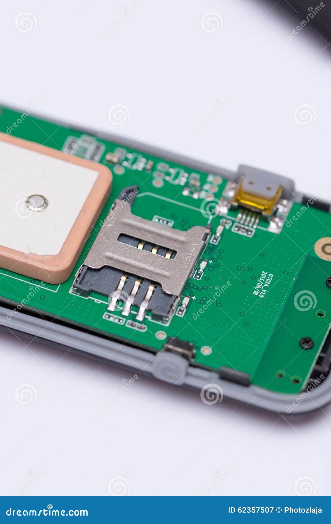 Macro View of SIM Card Place for Insert Stock Image - Image of ...