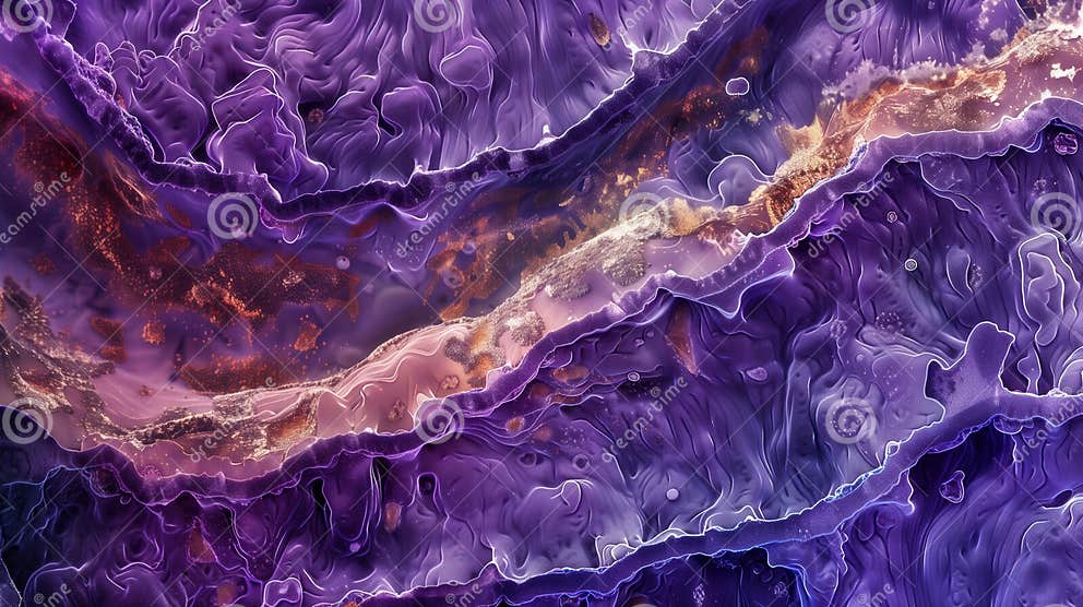 Macro View of Urinary Bladder Wall with Vibrant Patterns Resembling ...