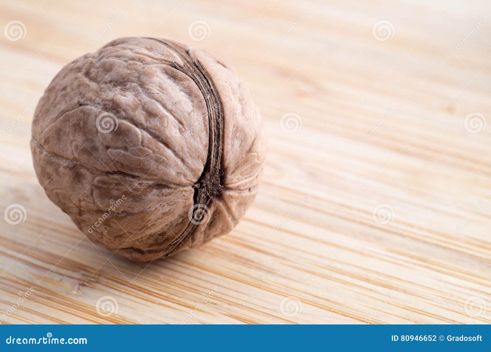 Macro View on Walnut Close-up Stock Photo - Image of gourmet, fruit ...