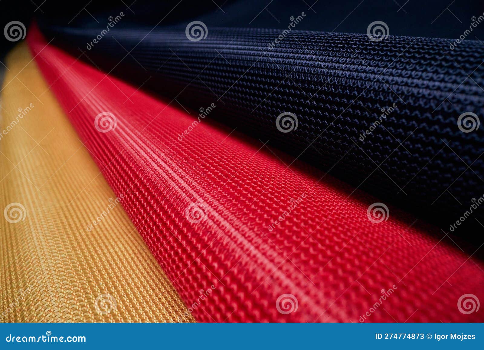 Macro View of the Weaving Structure of the German Flag. Flag, Country ...