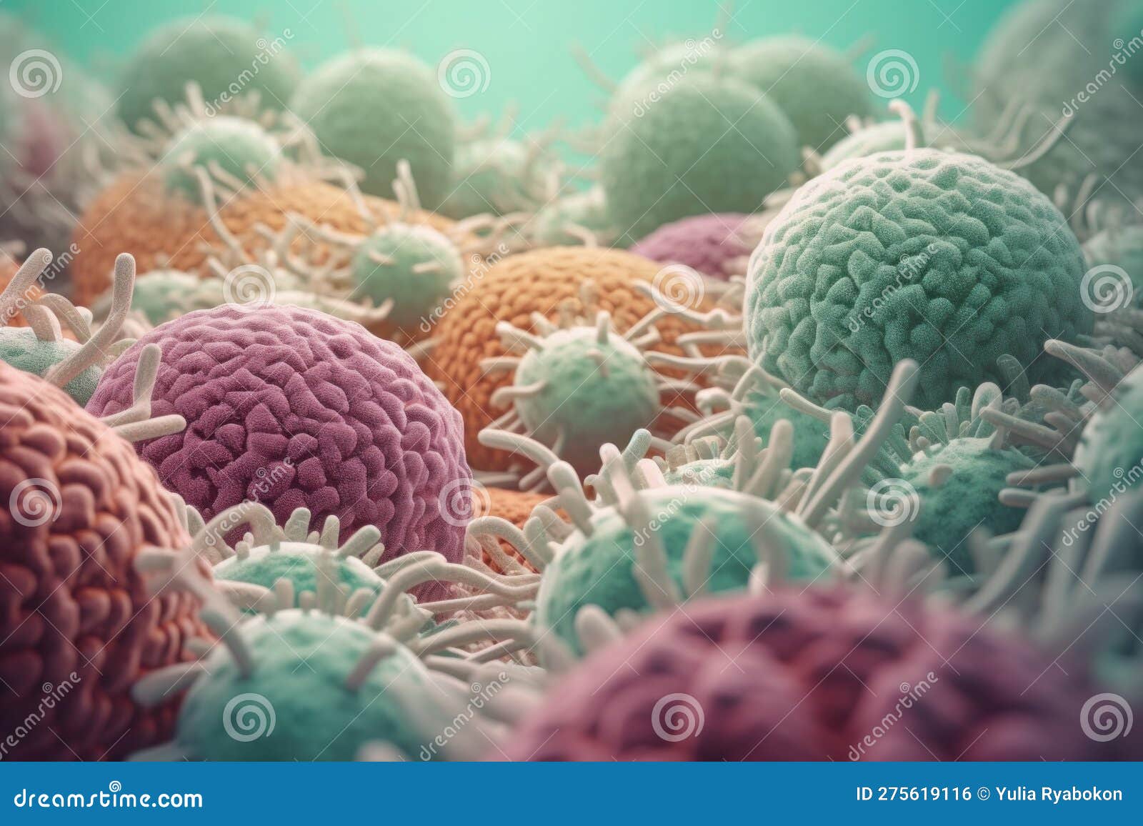 Macro Virus Cell. Generate Ai Stock Illustration - Illustration of ...
