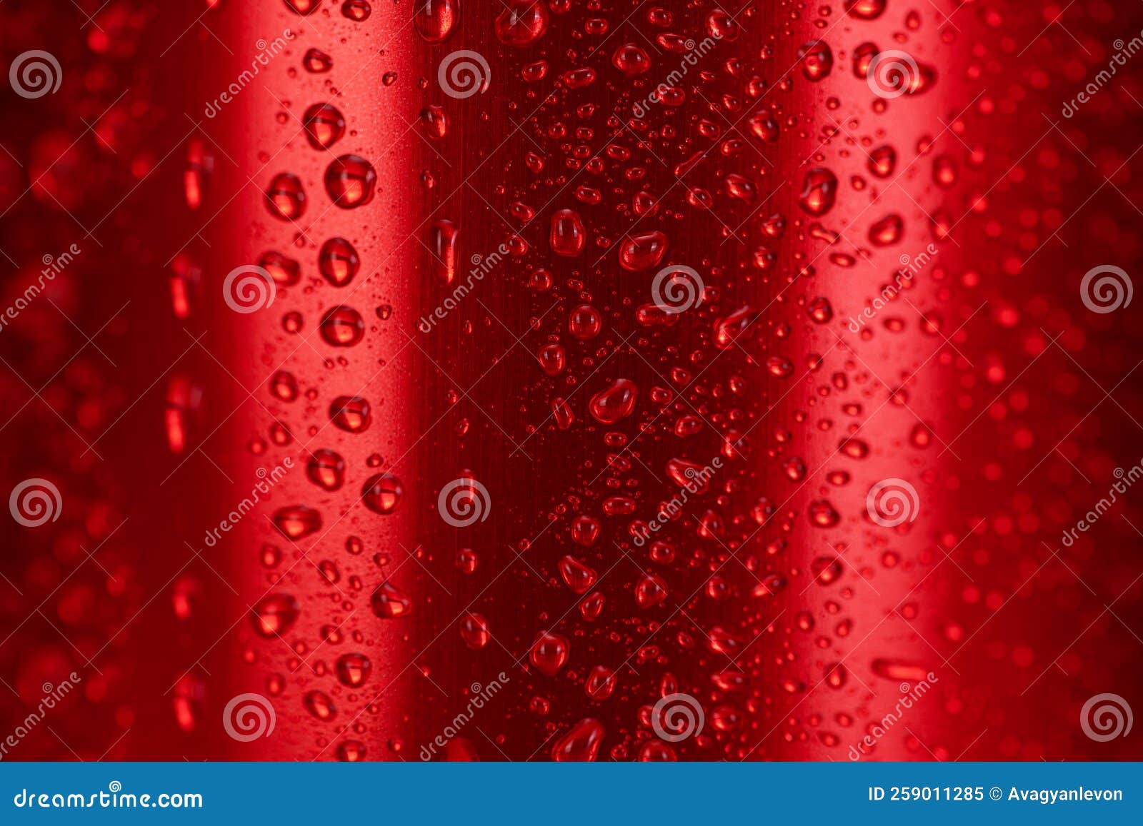 Macro of Water Drops on Coke Can Stock Image - Image of reflection ...