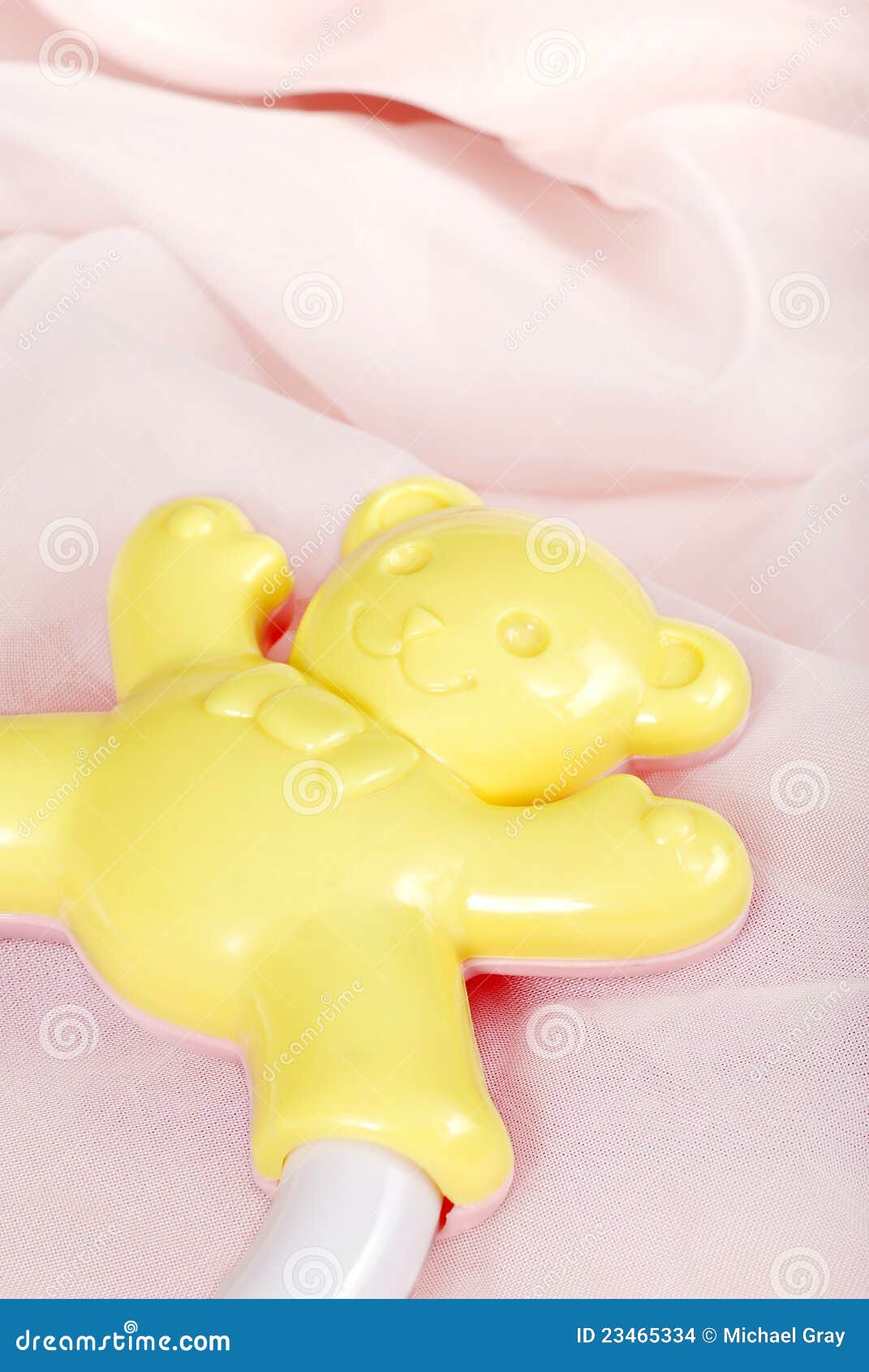Macro Yellow Baby Rattle Toy Stock Photo - Image of object, present ...