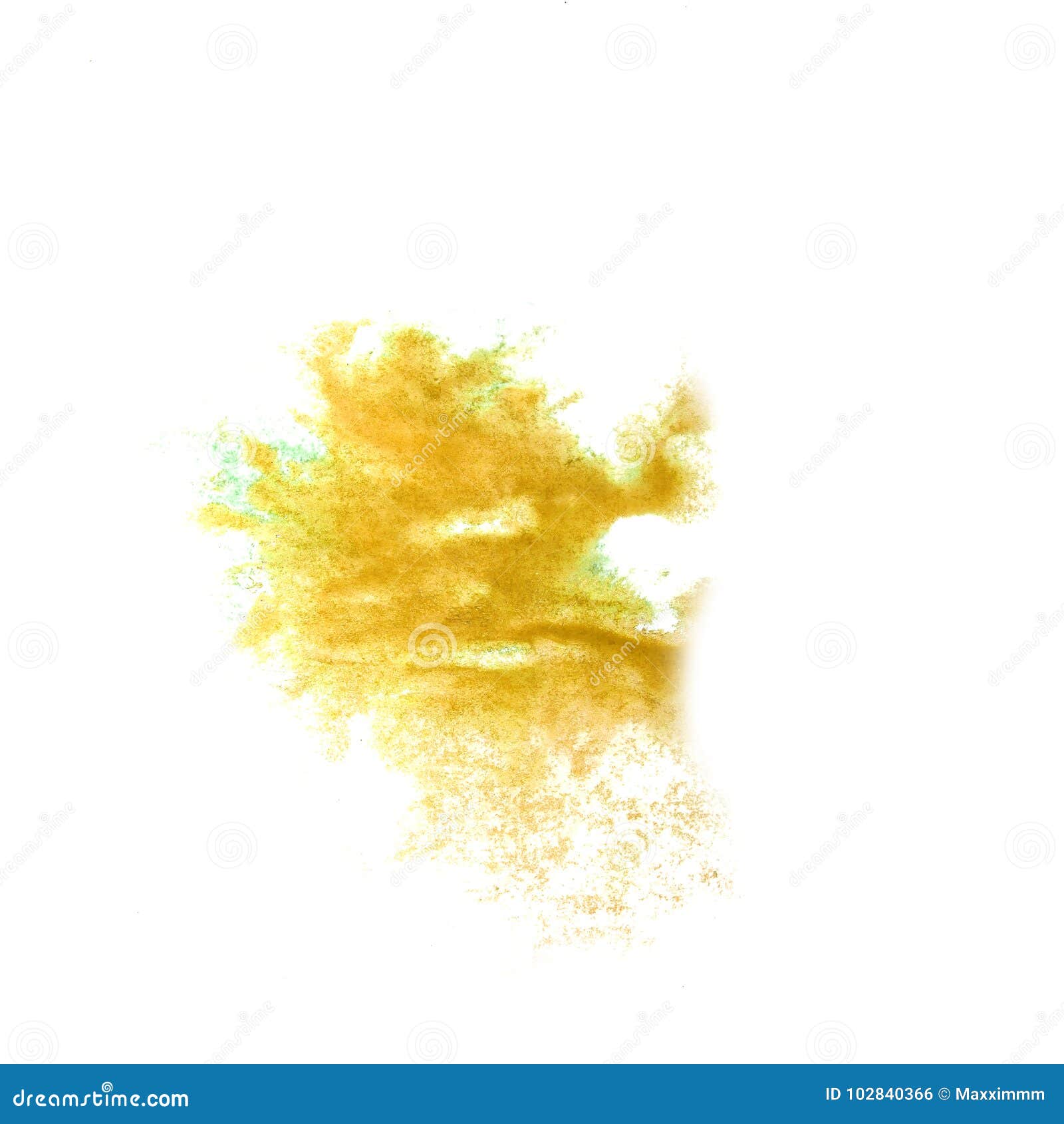 Macro the Yellow Spot Blotch Texture Isolated on a White Backgr Stock ...