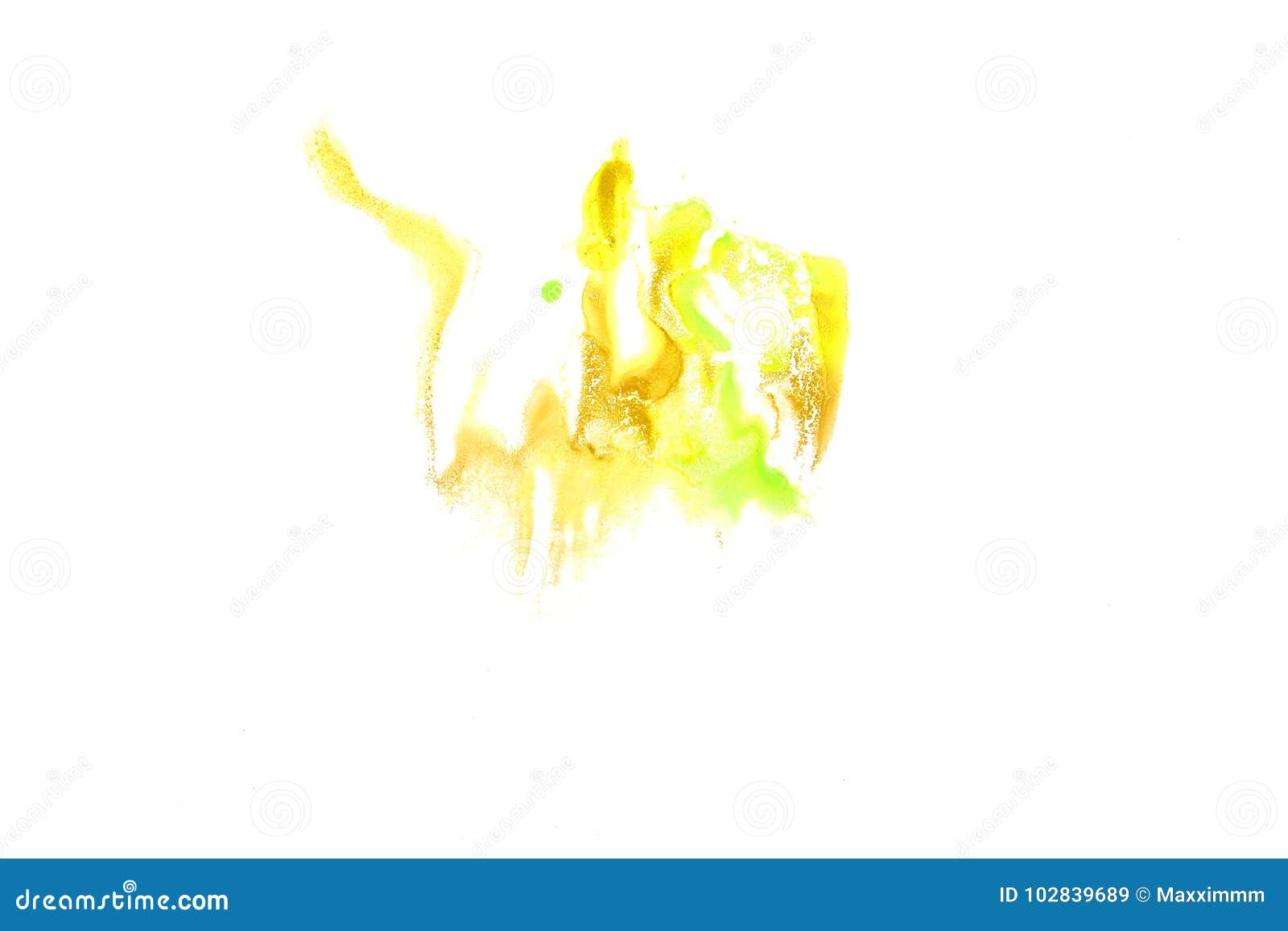 Macro the Yellow Spot Blotch Texture Isolated on a White Backgro Stock ...