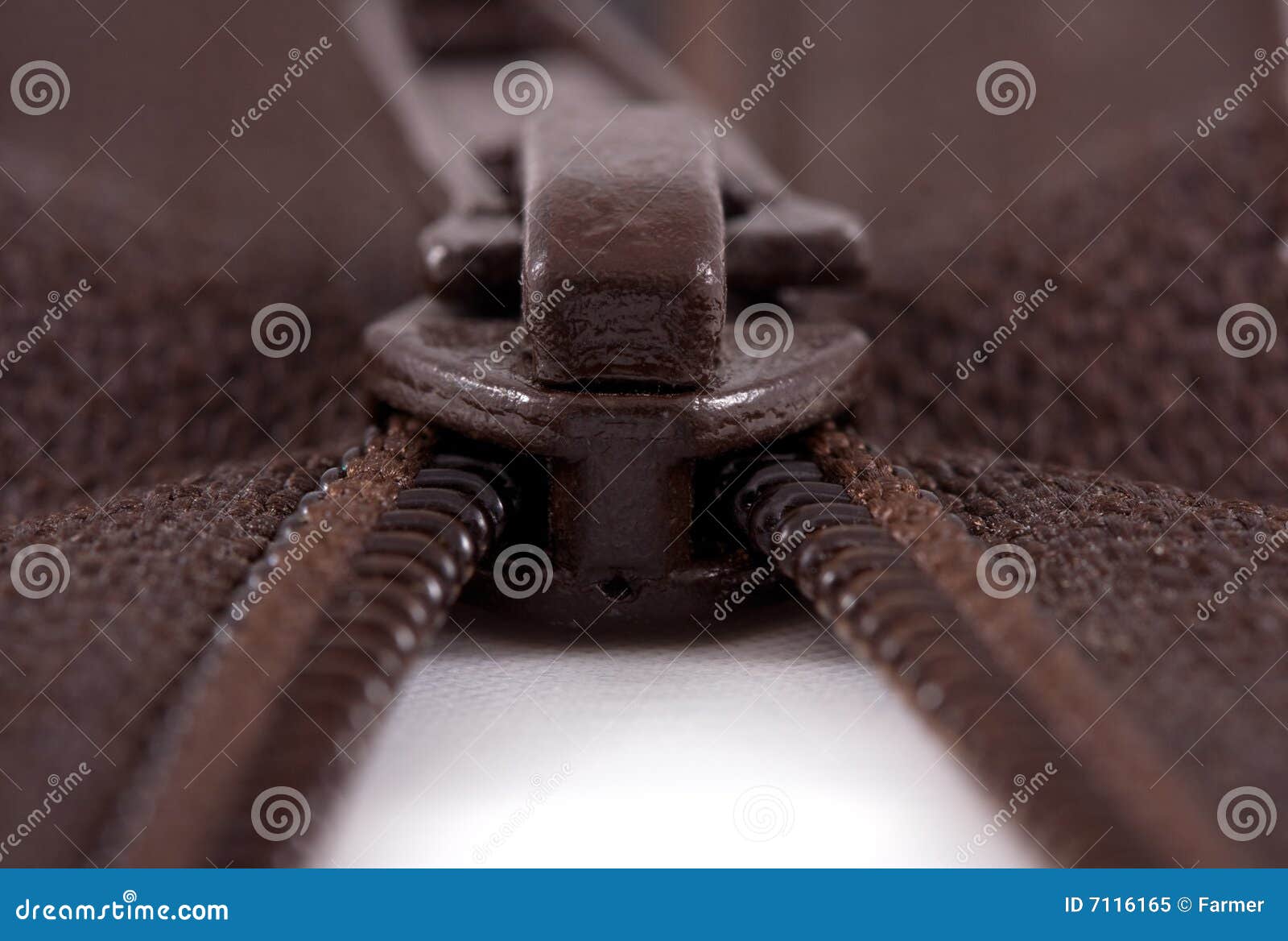 Macro zipper stock image. Image of lock, open, fastener - 7116165