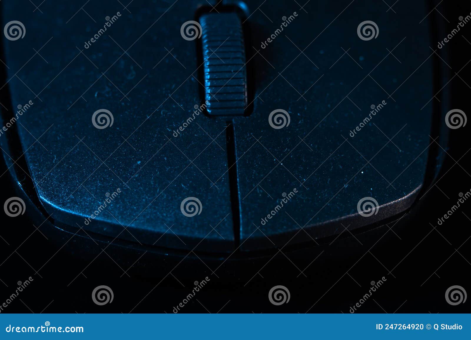 Macro Zoom Black Mouse with Stock Photo - Image of brand, light: 247264920