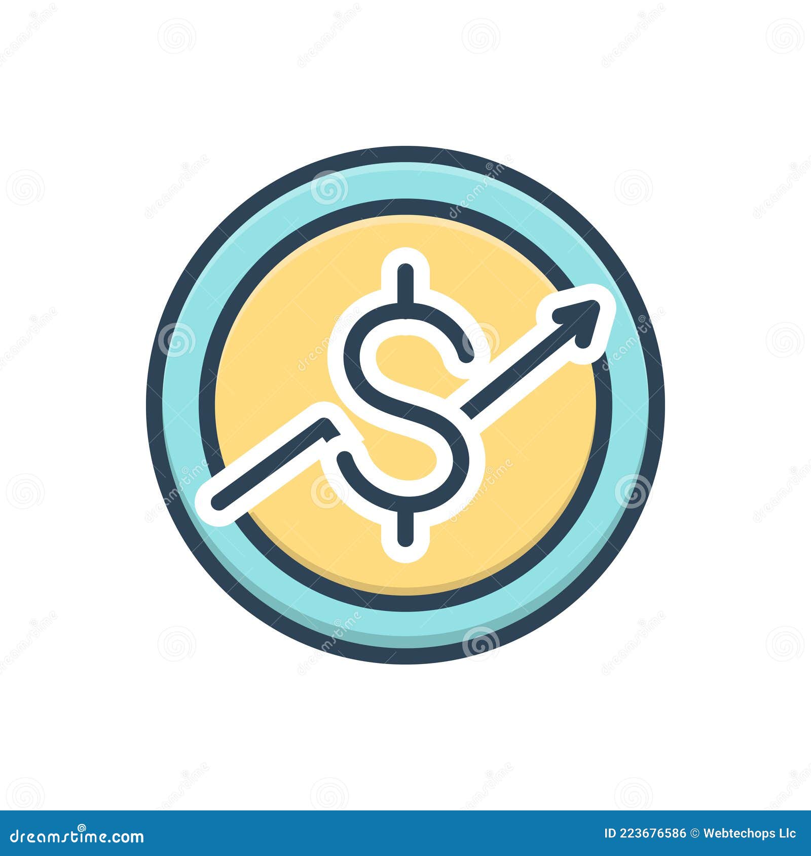 Color Illustration Icon for Macroeconomic, Investment and Finance Stock ...
