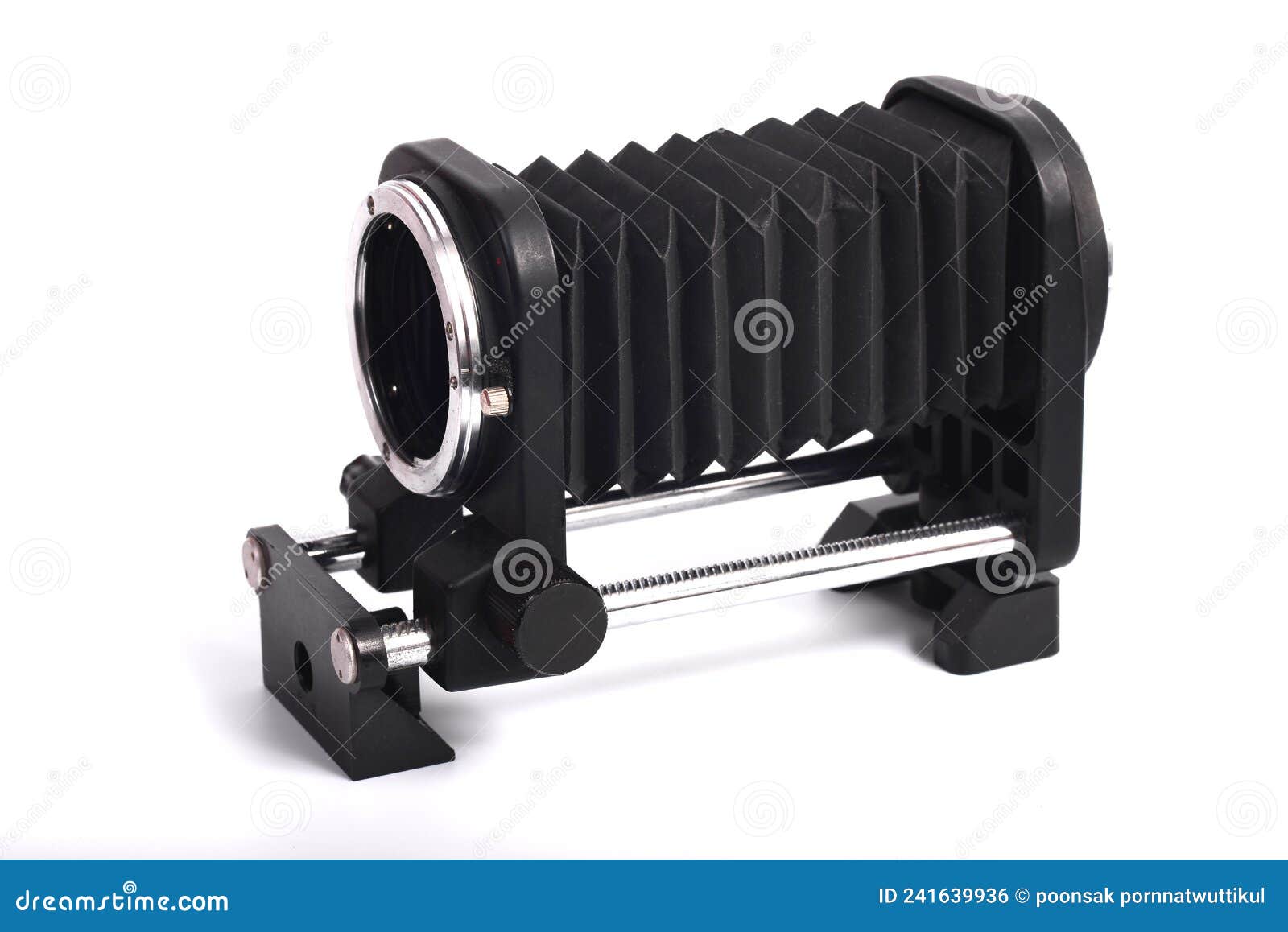 A Macrophotography Bellows Mounted on a Camera Stock Photo - Image of ...