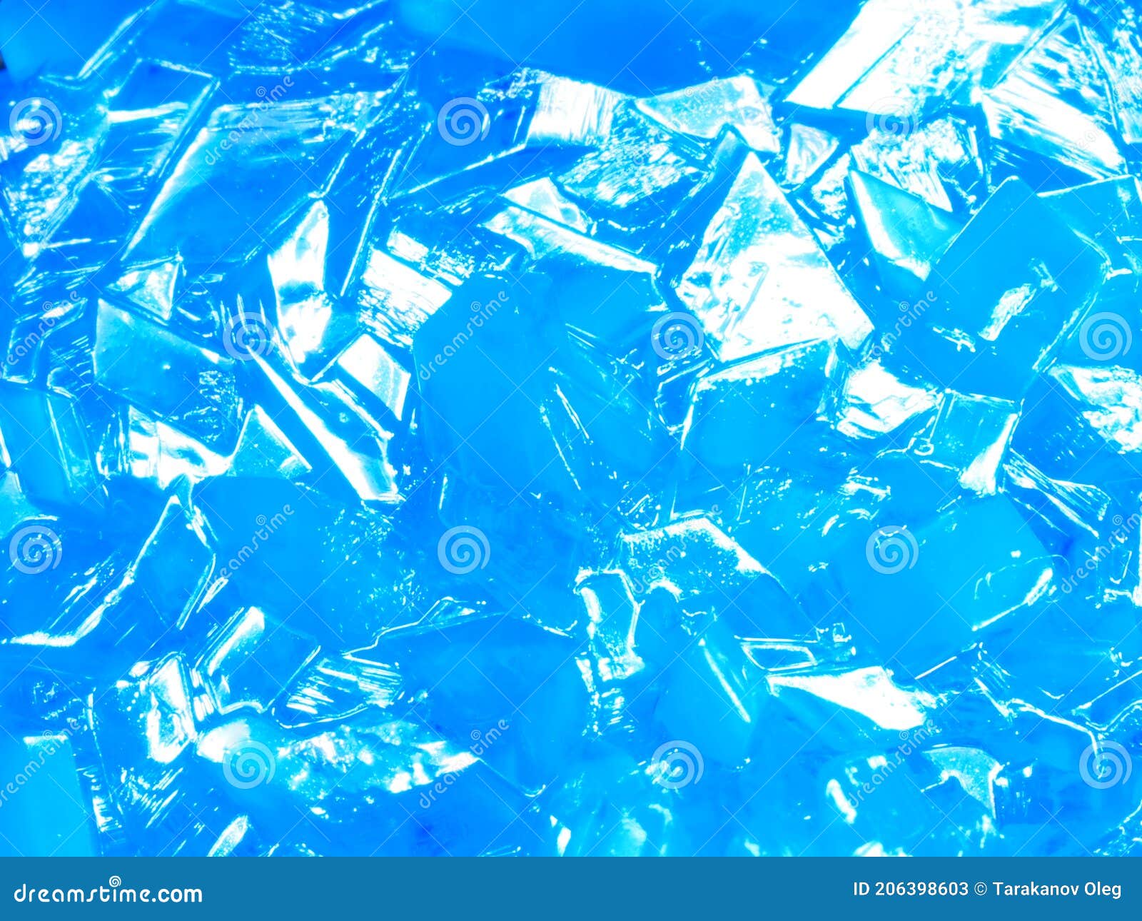 Macrophotography of Blue Transparent Crystals of Copper Sulfate ...