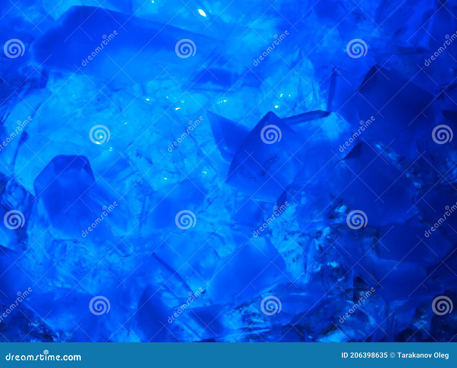 Macrophotography of Blue Transparent Crystals of Copper Sulfate ...