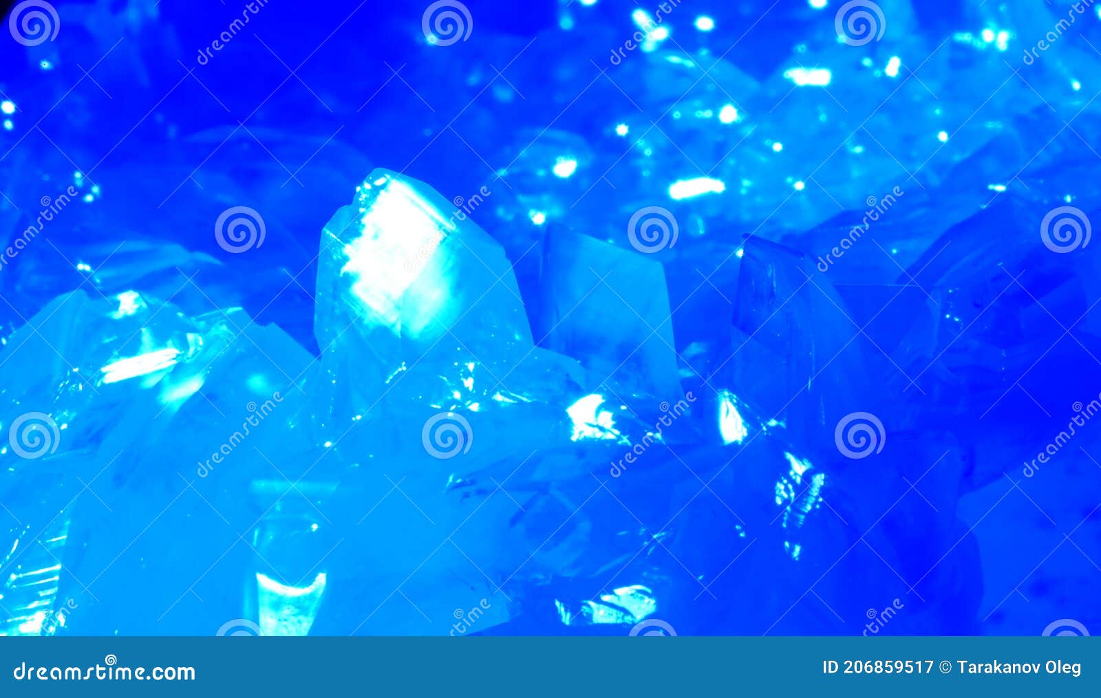 Macrophotography of Blue Transparent Crystals of Copper Sulfate ...