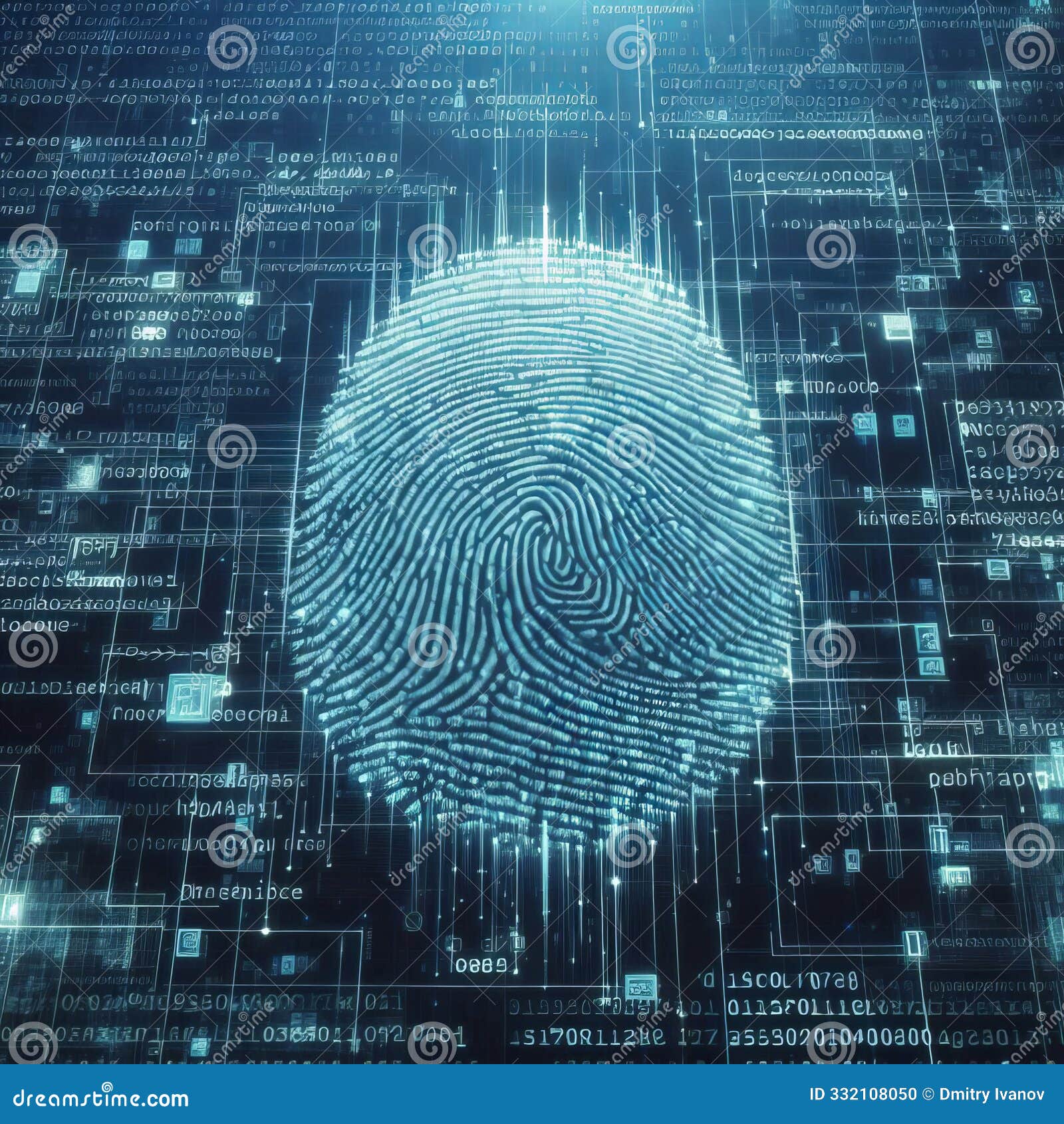 80 Macrorealism Matrix Code a Hyperrealistic Fingerpri Stock Photo ...