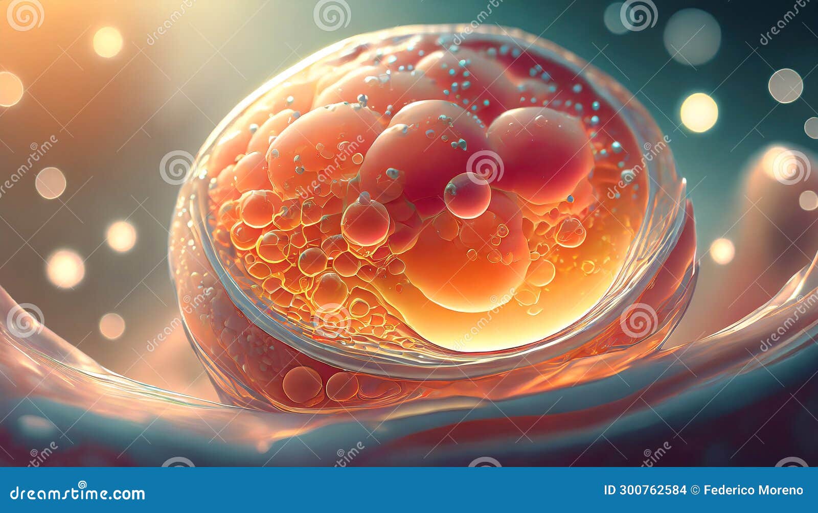 Macroscopic Image of the Cell Reproduction Process. Concept of New Life ...