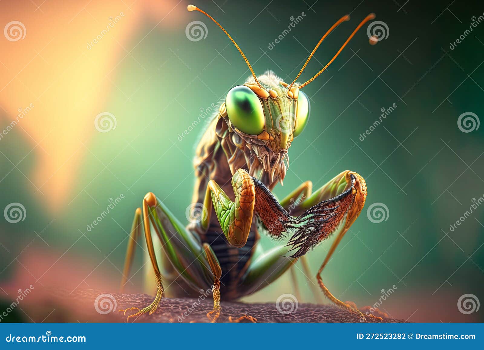 Macroscopic Photography. a Natural Bee Stock Illustration ...