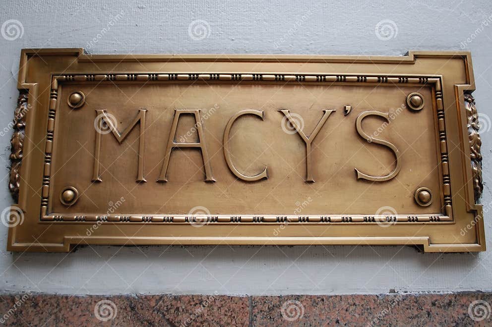 Macy s Sign editorial photo. Image of store, goods, york - 22810316