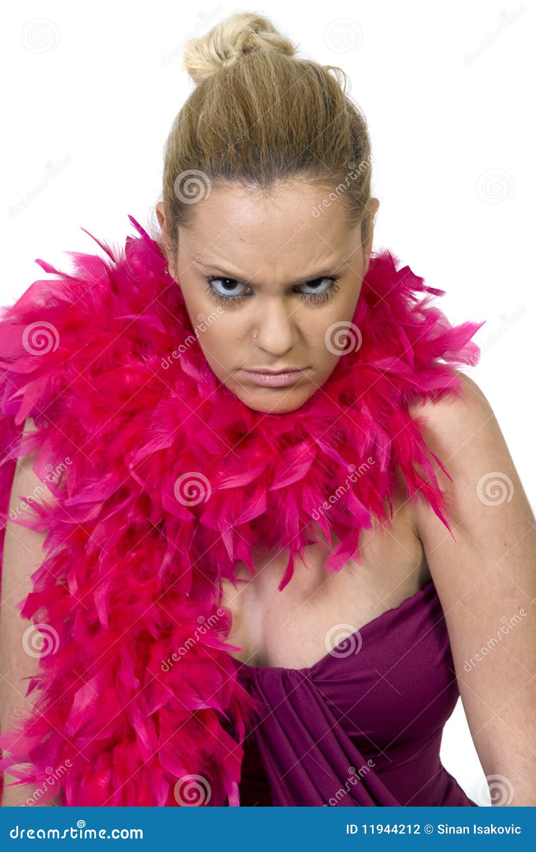 Mad stock photo. Image of sitting, female, woman, scarf - 11944212