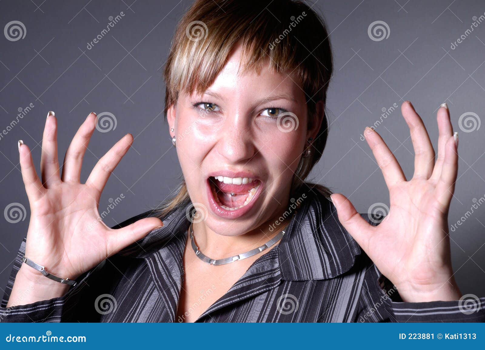 Mad stock image. Image of female, angry, mouth, person - 223881