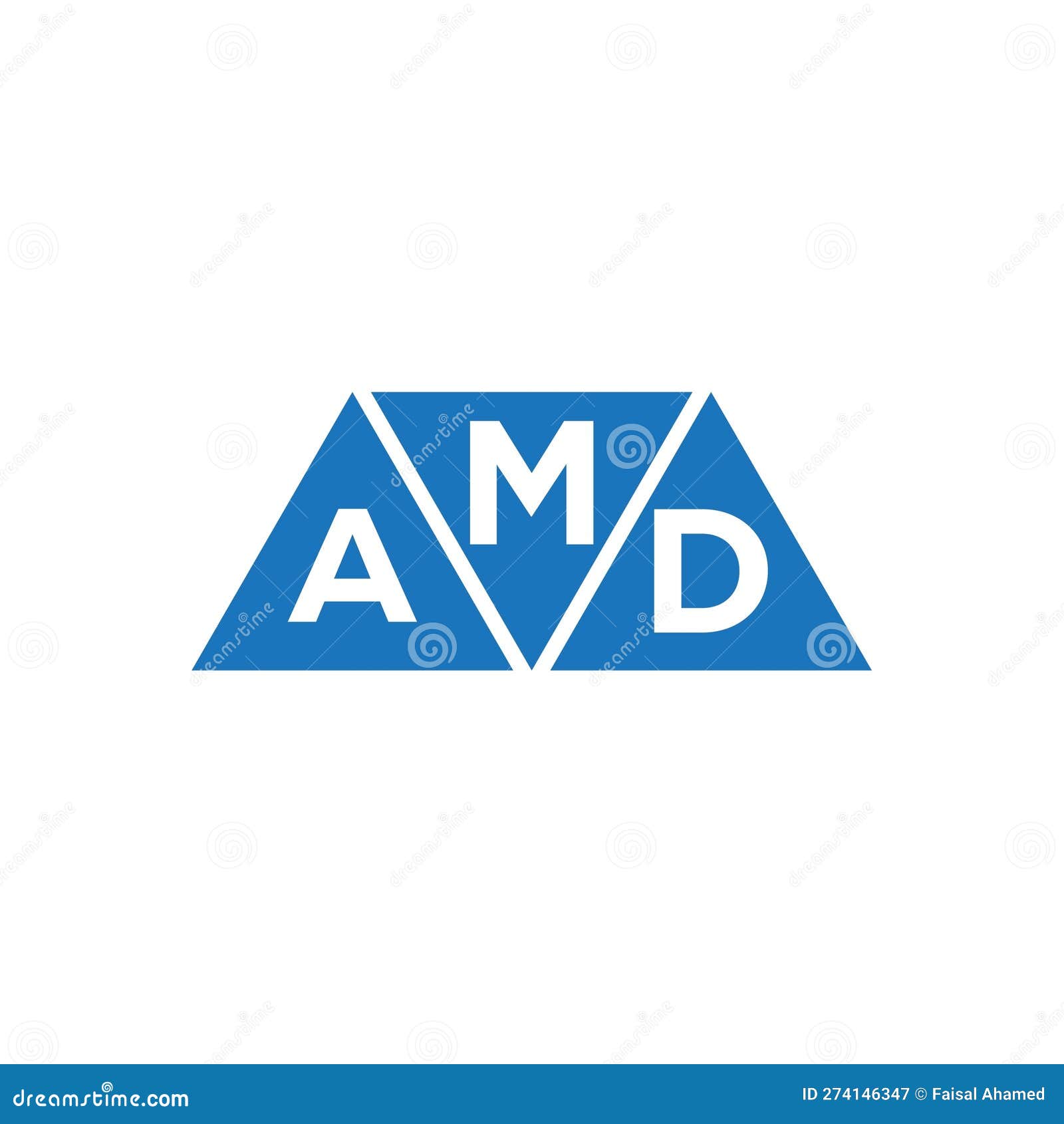 MAD Abstract Initial Logo Design on White Background. MAD Creative ...