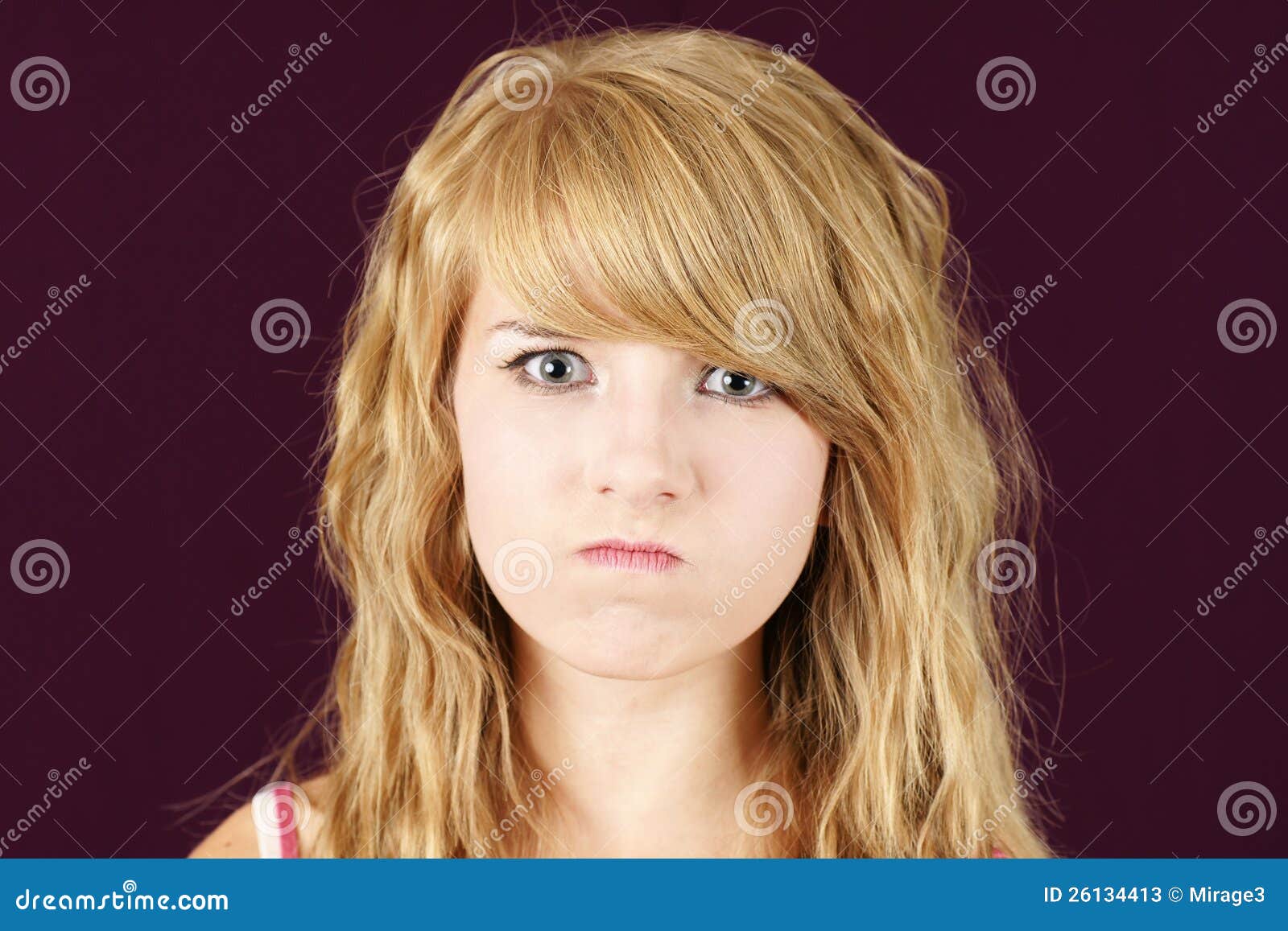 Mad or angry teenager stock image. Image of people, caucasian - 26134413