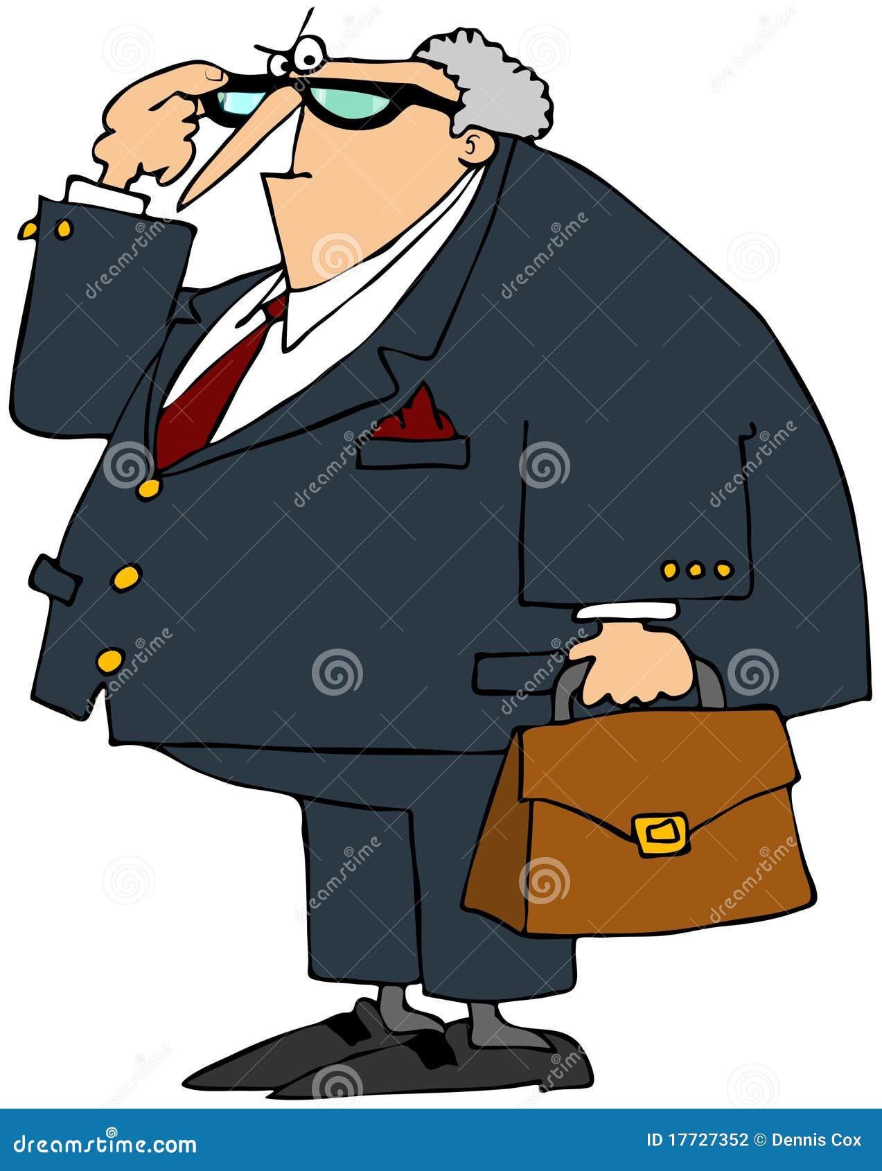 Mad Businessman stock illustration. Illustration of suit - 17727352