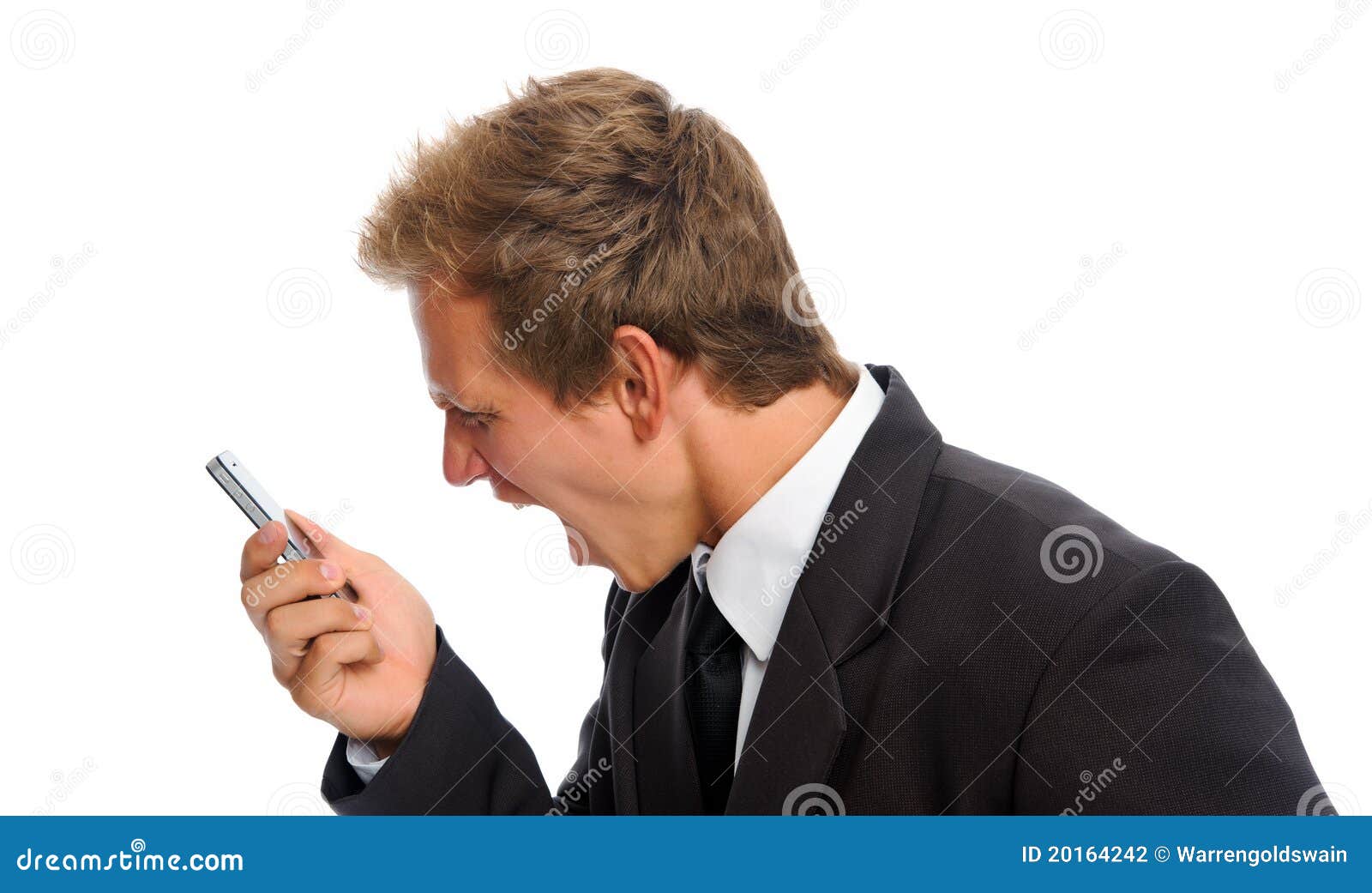 Mad businessman stock photo. Image of despair, communicate - 20164242