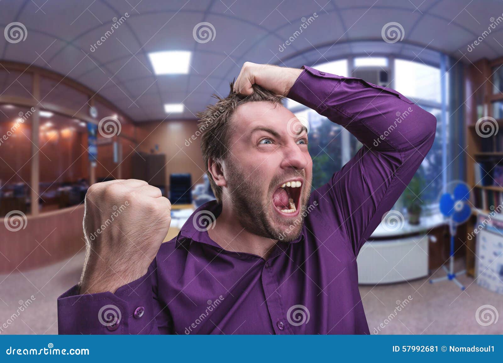 Mad businessman stock image. Image of male, caucasian - 57992681