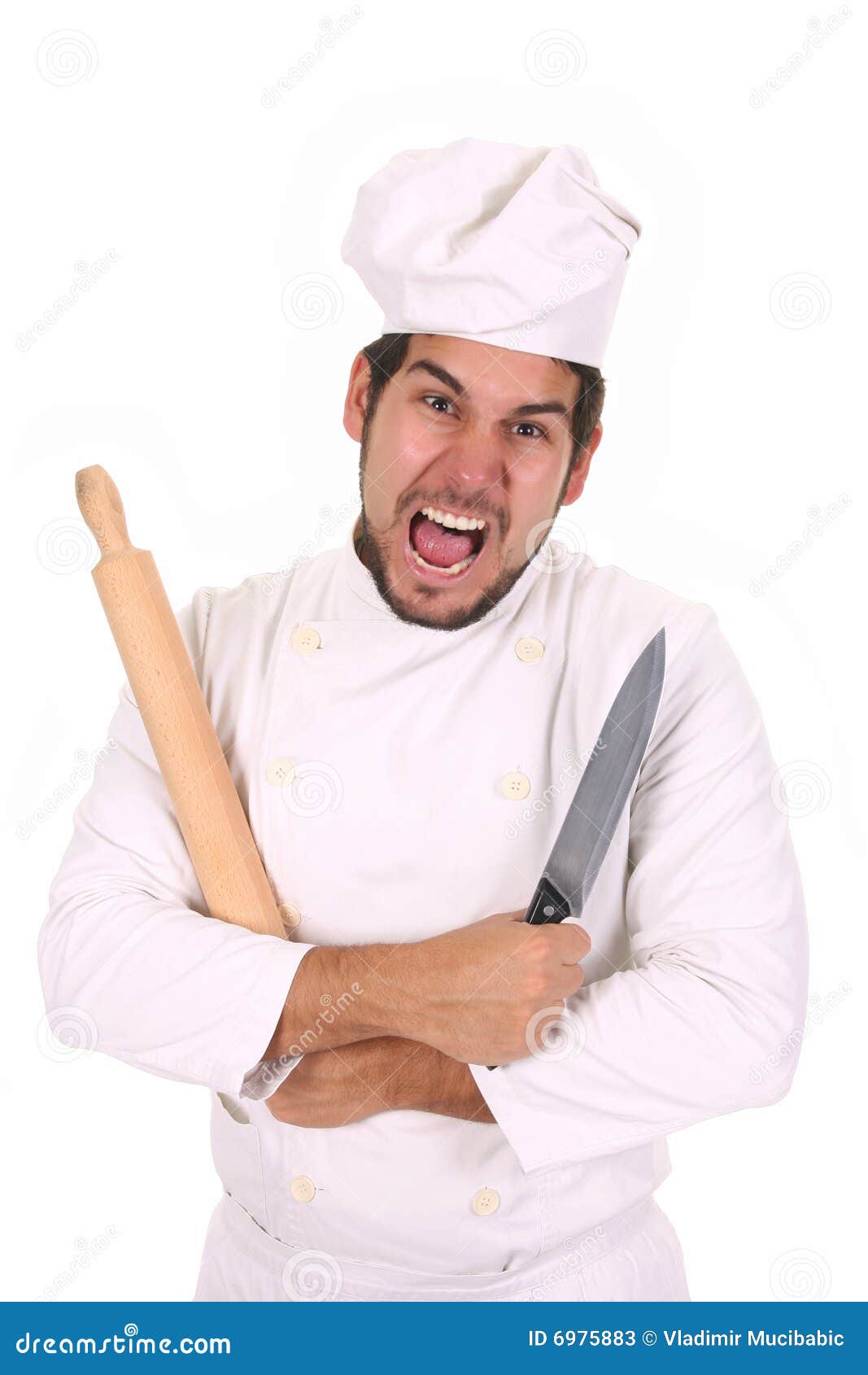 Mad chef stock image. Image of comic, cook, funny, food - 6975883