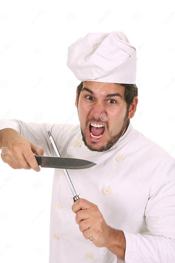 Mad chef stock photo. Image of adult, male, cuisine, angry - 7032132